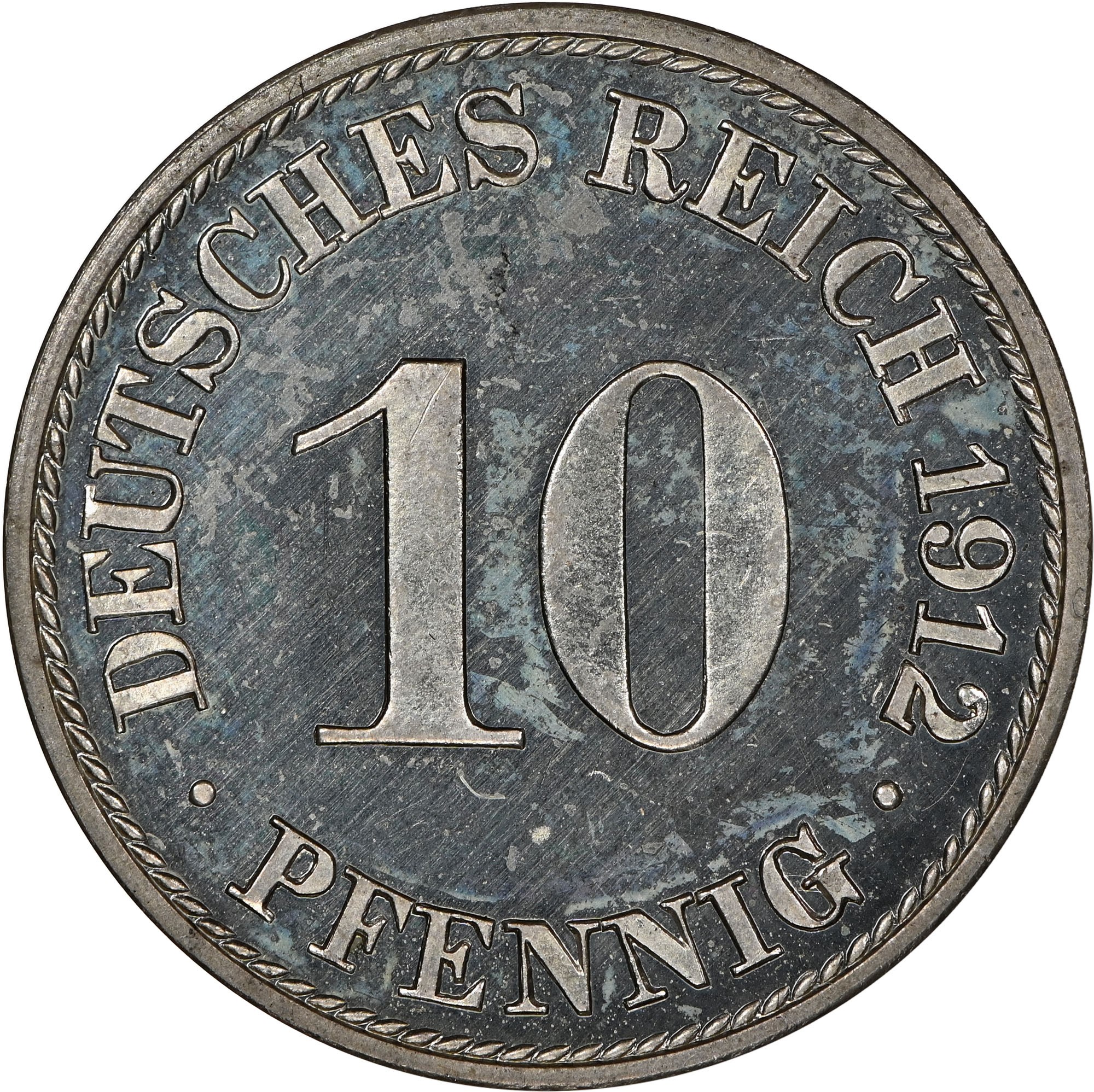 Germany - Empire 10 Pfennig KM 12 Prices & Values | NGC