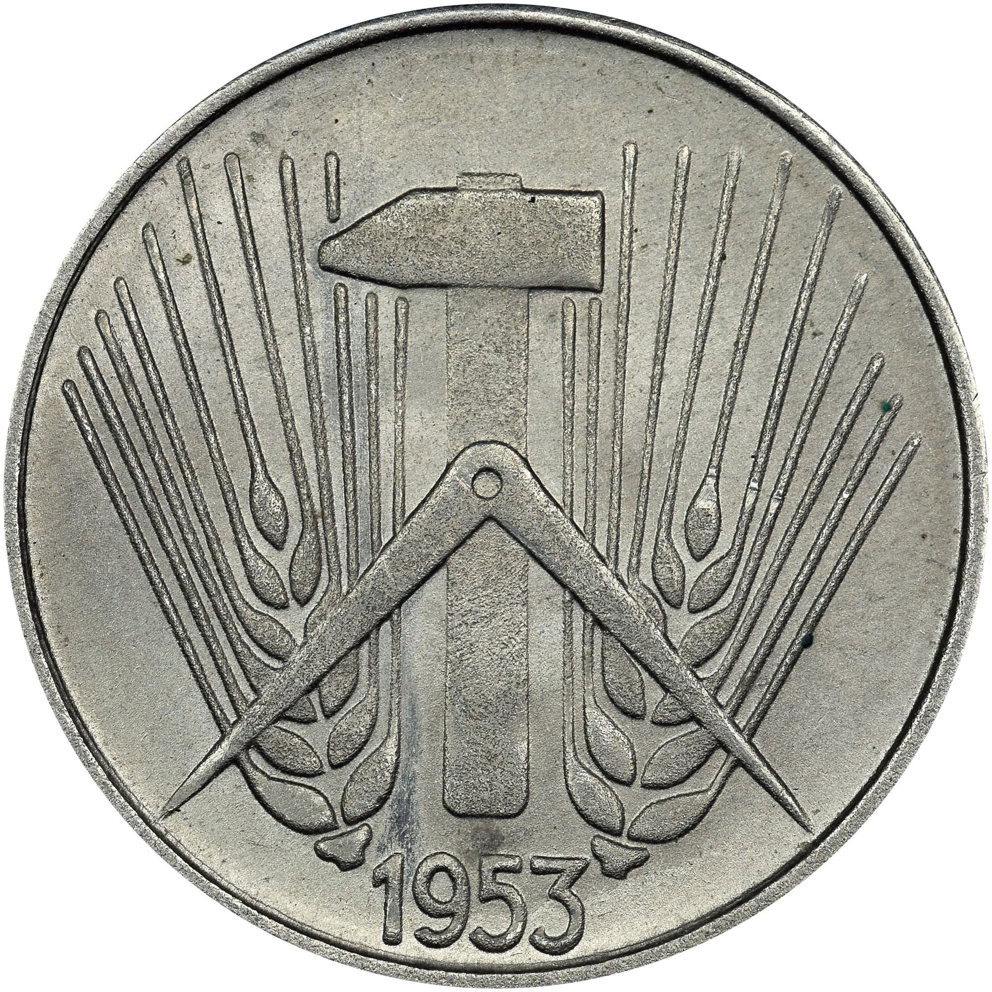 Germany - Democratic Republic 5 Pfennig KM 6 Prices & Values | NGC