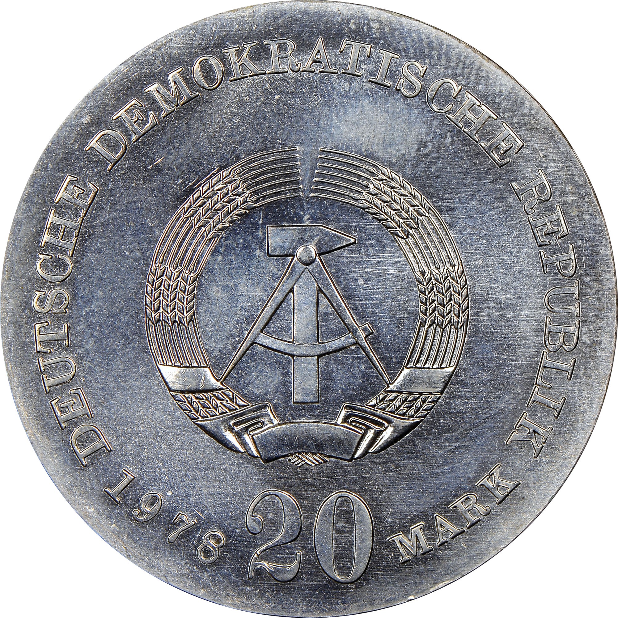 Germany - Democratic Republic 20 Mark KM 71 Prices & Values | NGC