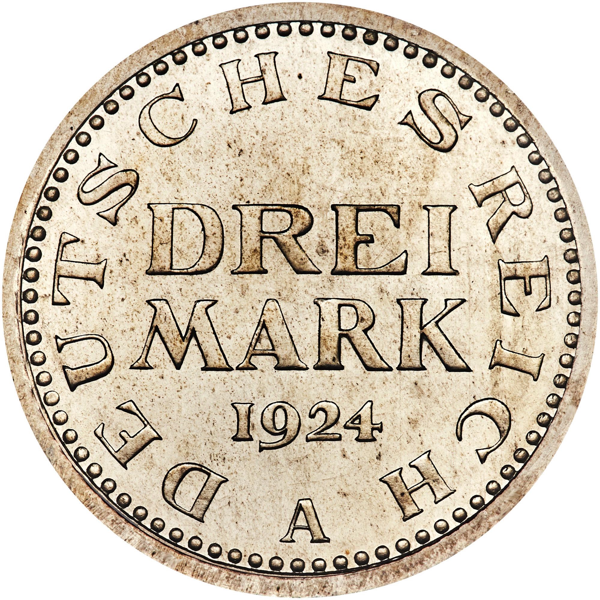 Germany - Weimar Republic 3 Mark KM 43 Prices & Values | NGC
