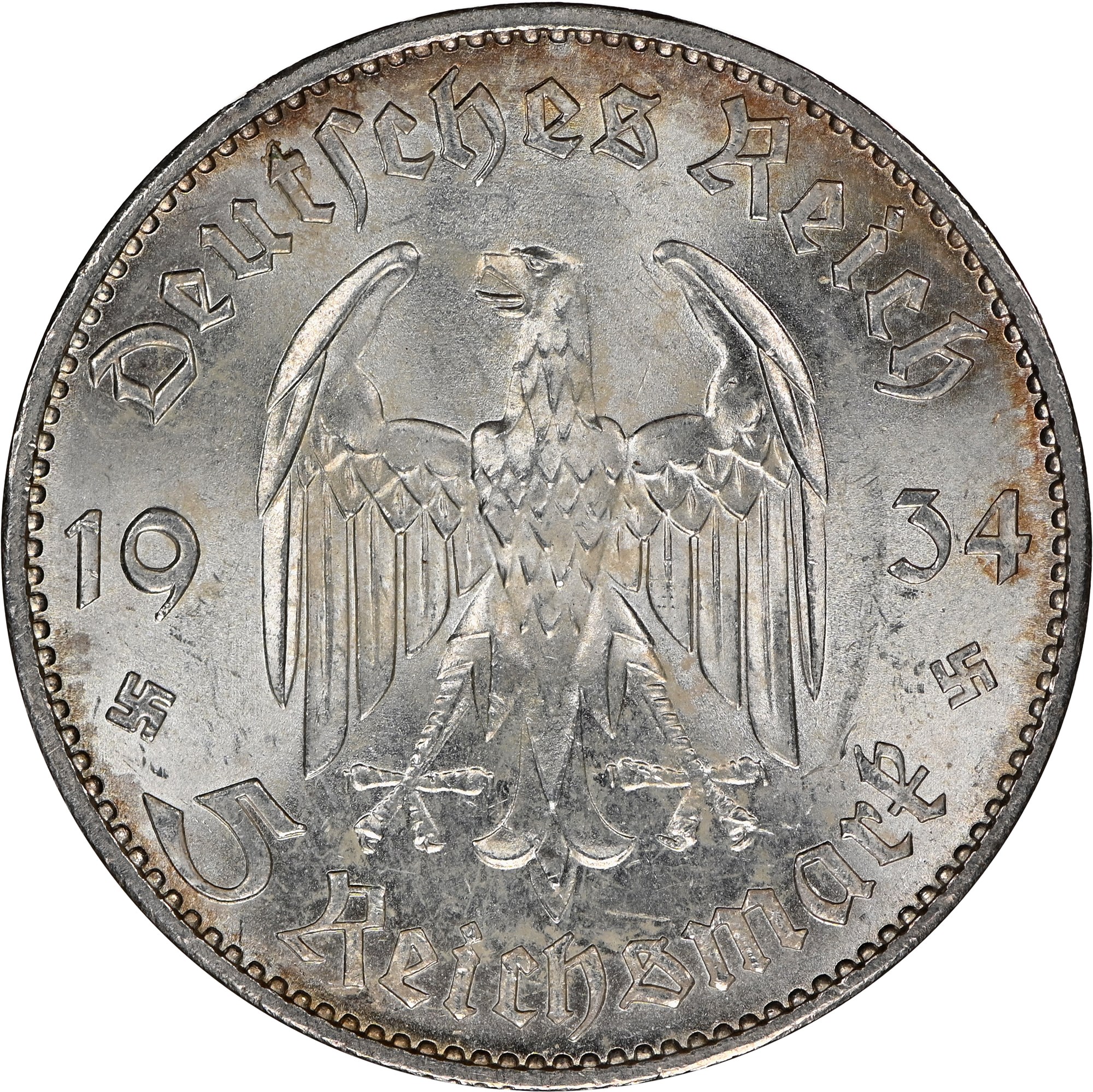 Germany - Third Reich 5 Reichsmark KM 83 Prices & Values | NGC