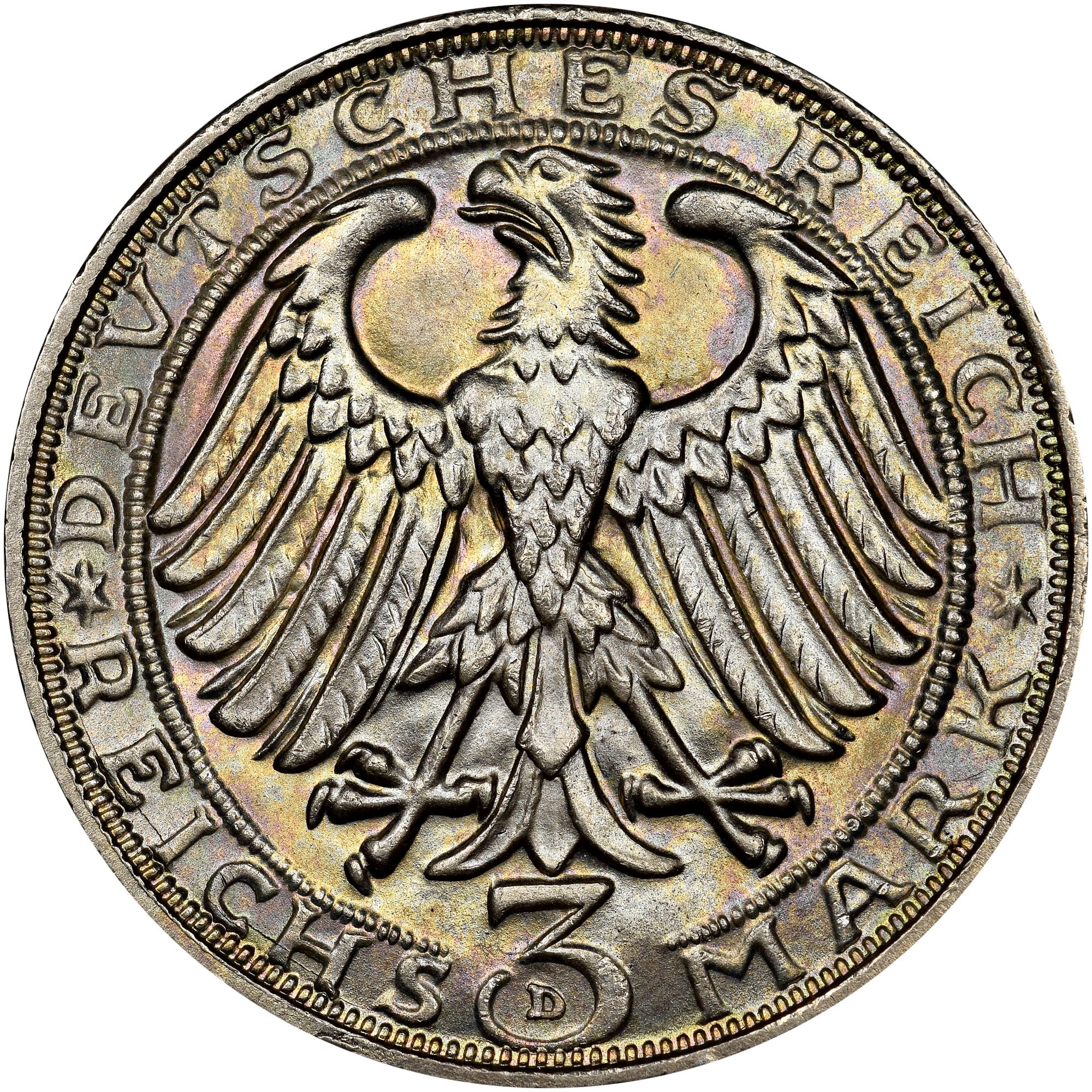 Germany - Weimar Republic 3 Reichsmark KM 58 Prices & Values | NGC