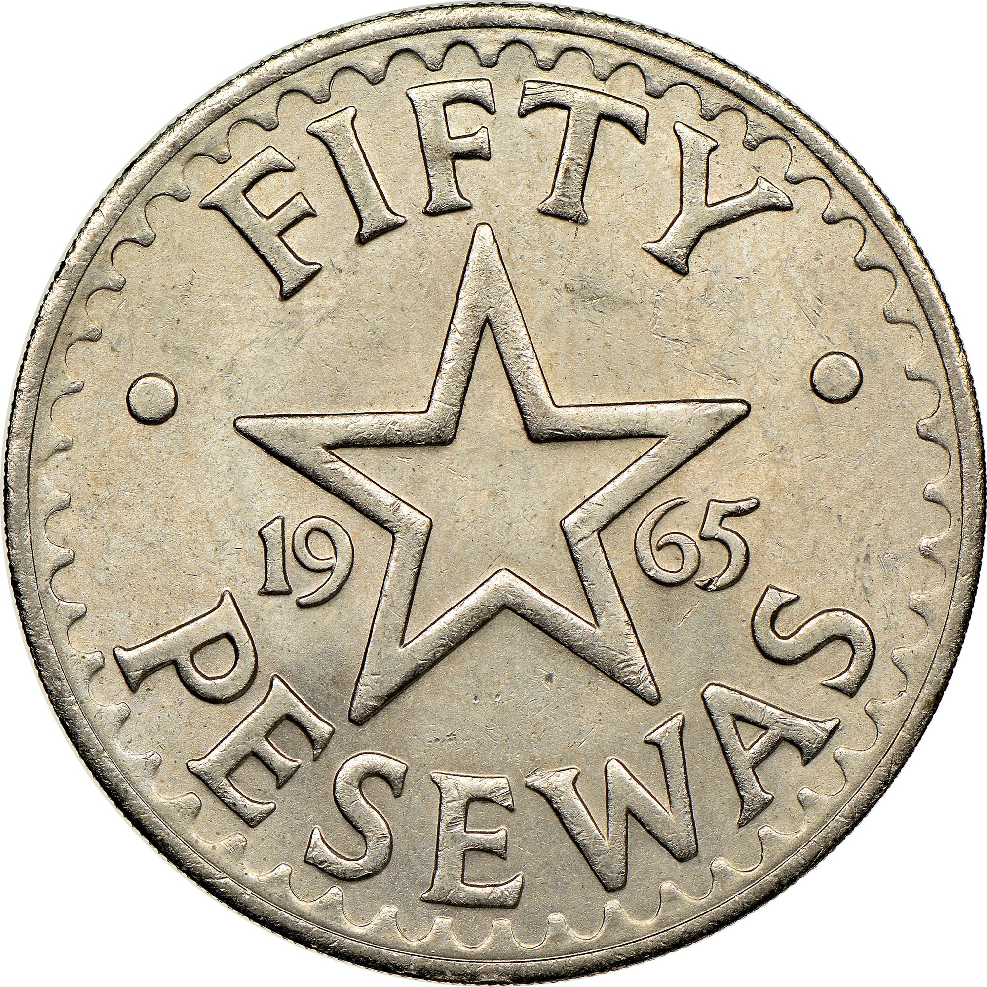 Ghana 50 Pesewas KM 11 Prices & Values | NGC