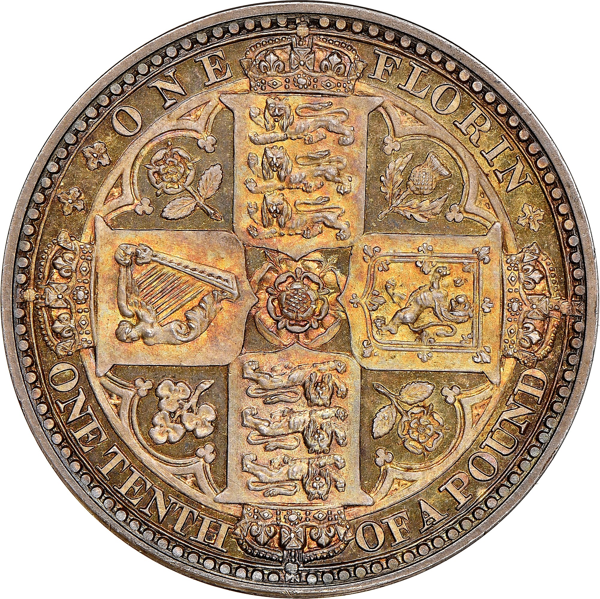 Great Britain Florin KM 745 Prices & Values | NGC