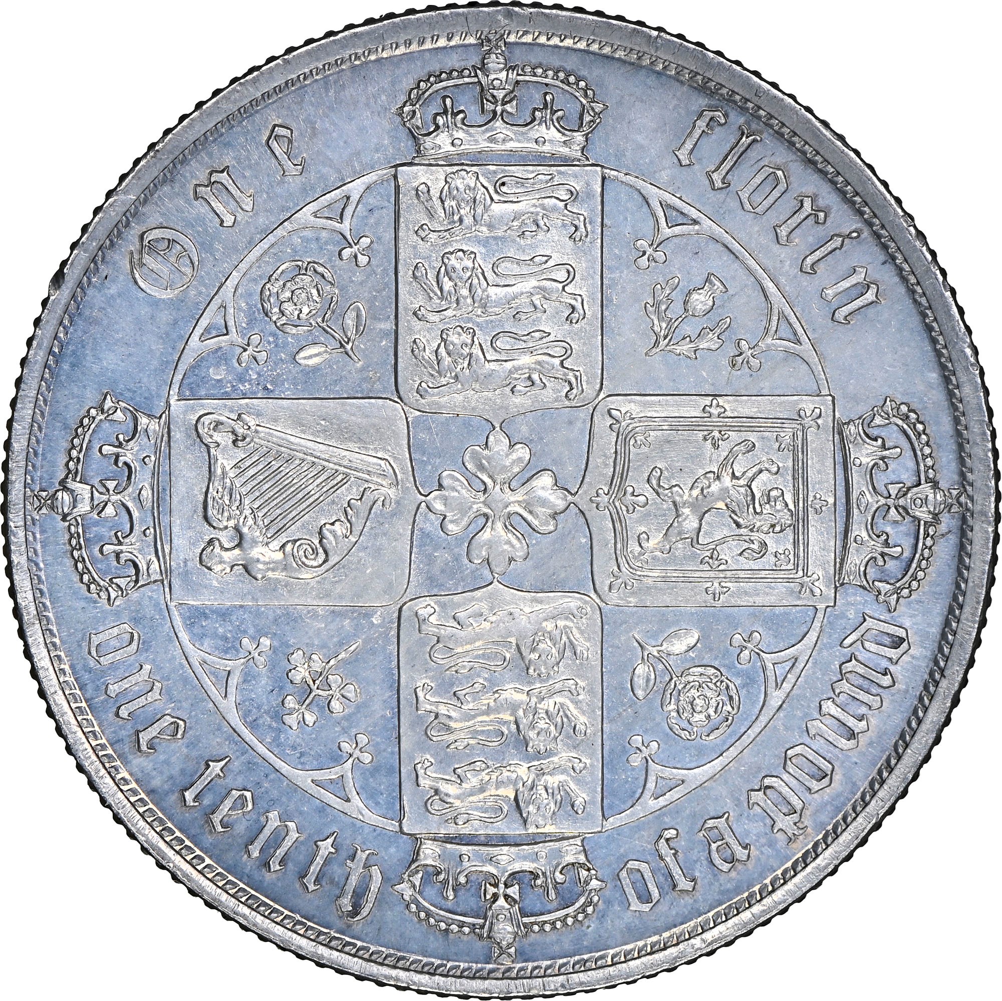 Great Britain Florin KM 746.2 Prices & Values | NGC