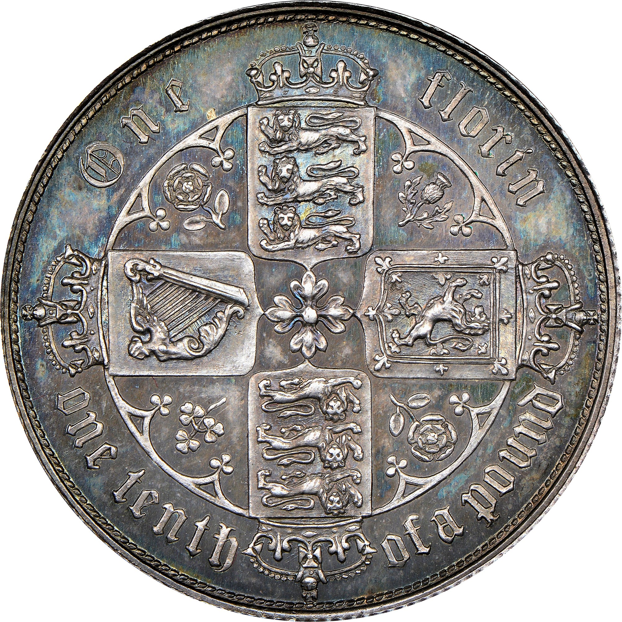 Great Britain Florin KM 746.1 Prices & Values | NGC