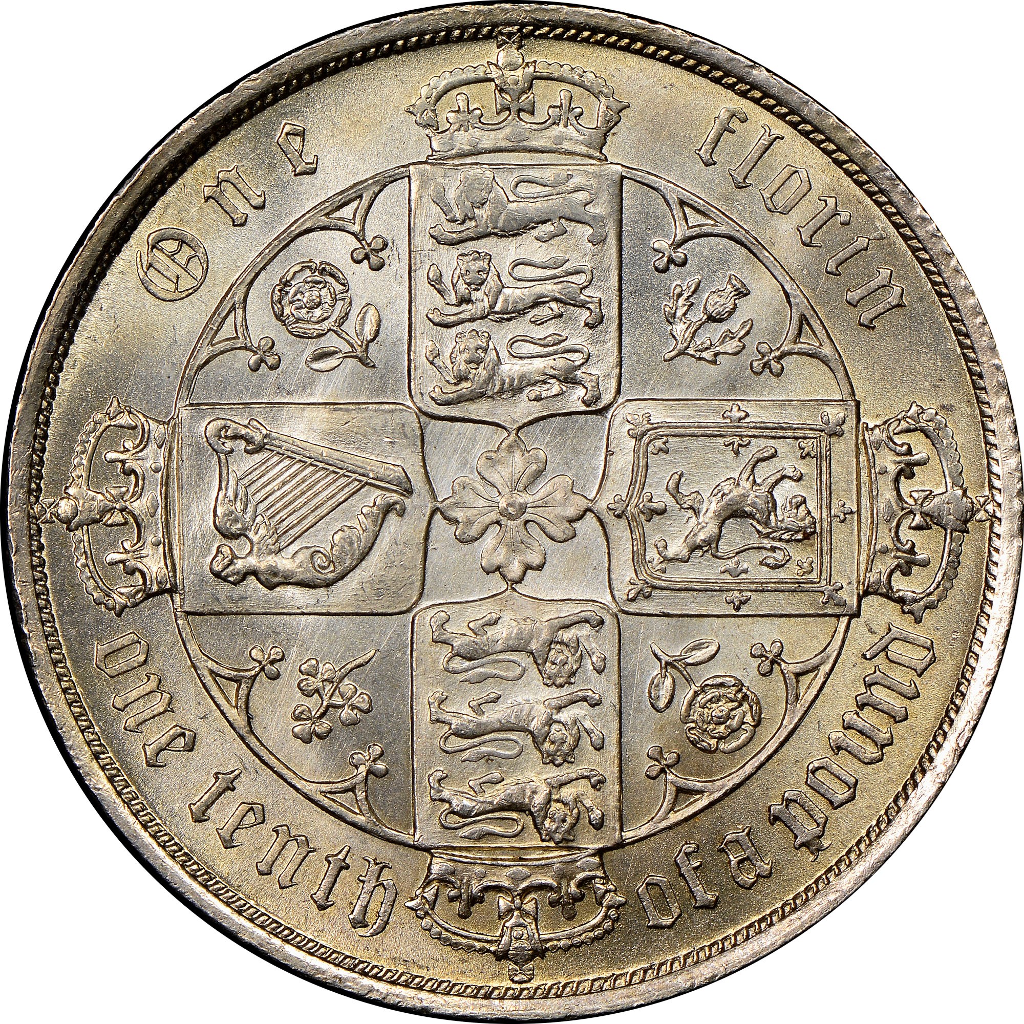 Great Britain Florin KM 746.4 Prices & Values | NGC