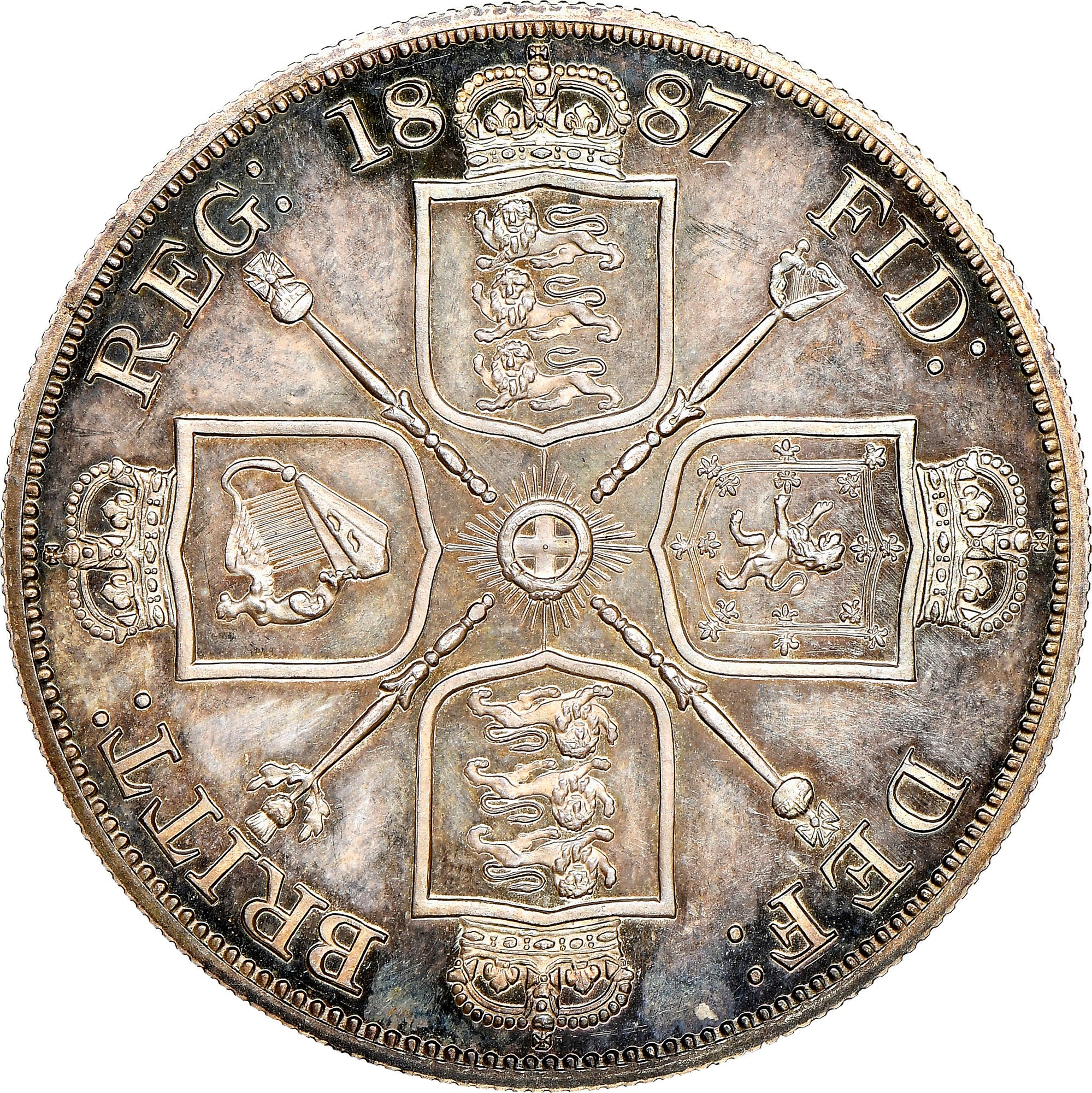 Great Britain Double Florin KM 763 Prices & Values | NGC