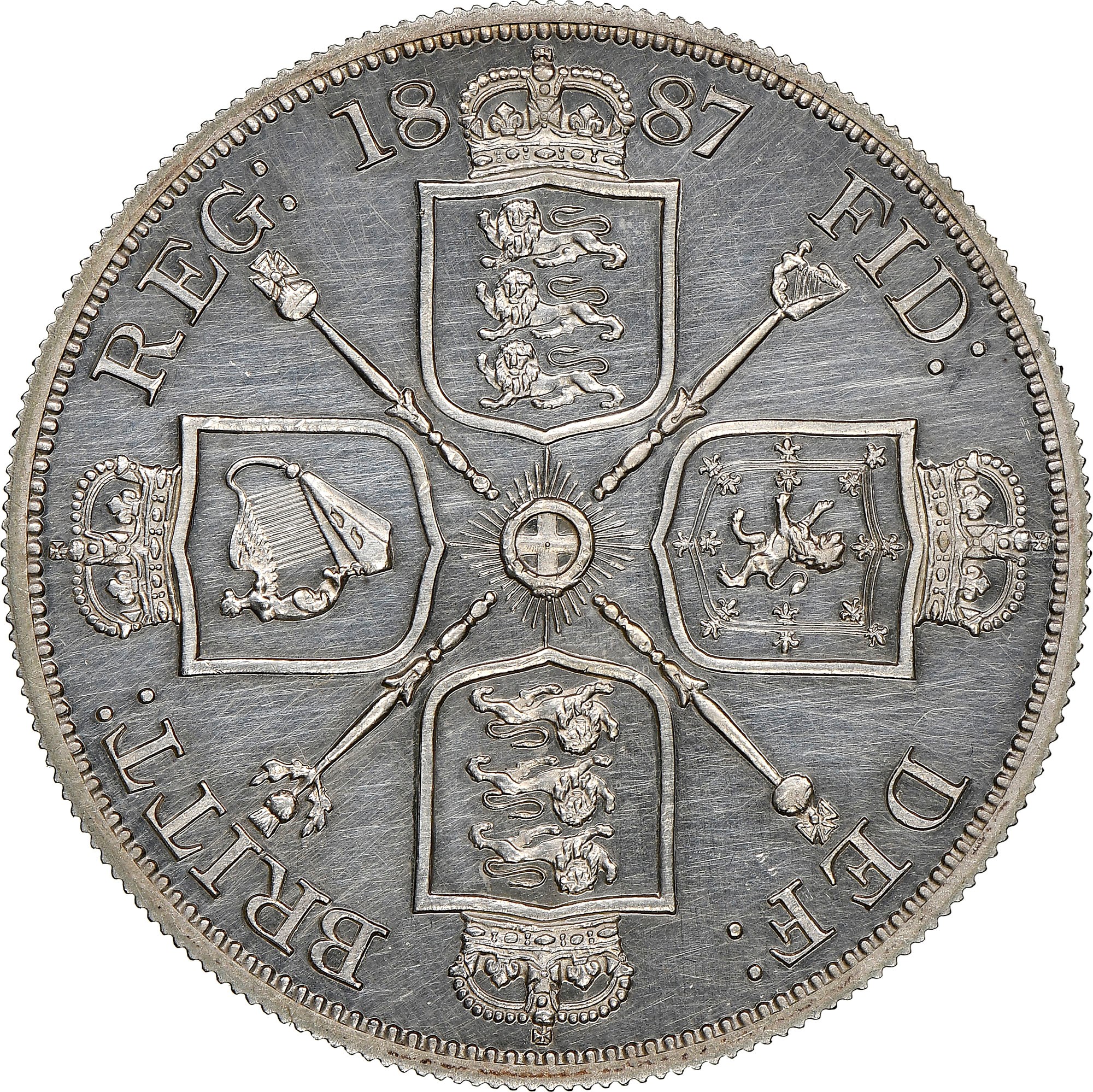 Great Britain Double Florin KM 763 Prices & Values | NGC