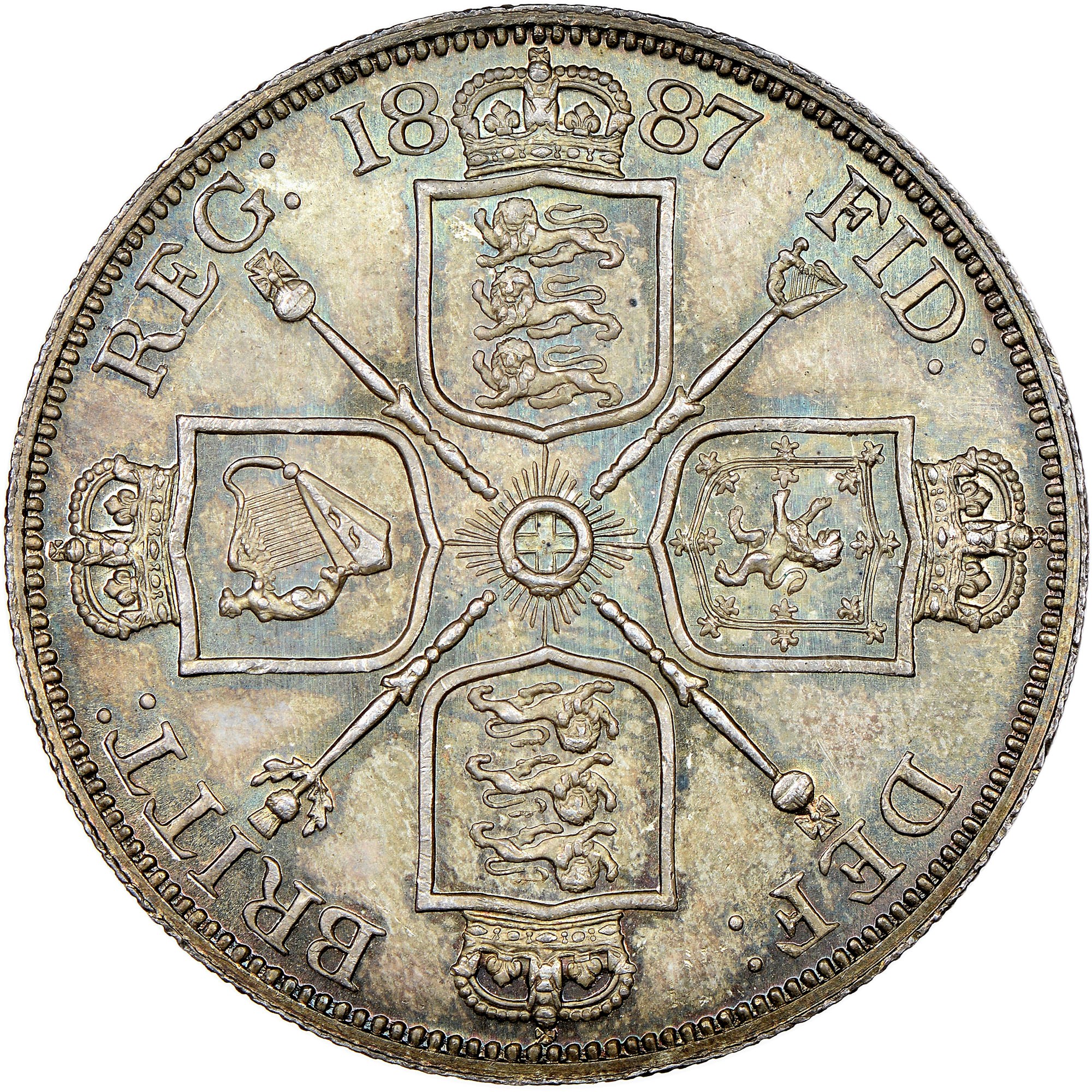 Great Britain Double Florin KM 763 Prices & Values | NGC