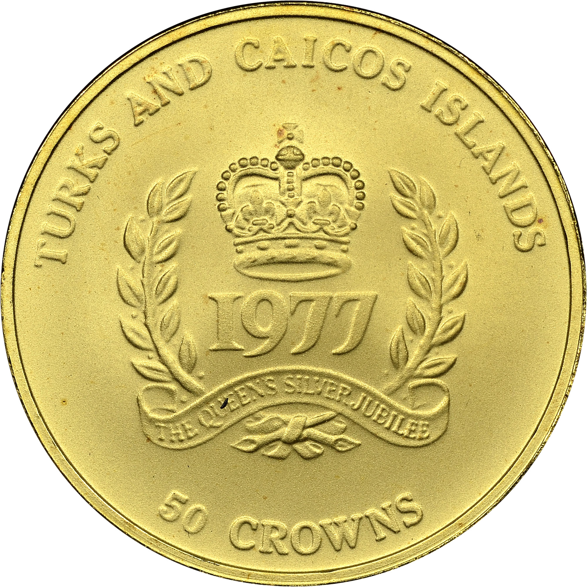 Turks & Caicos Islands 50 Crowns KM 20 Prices & Values | NGC