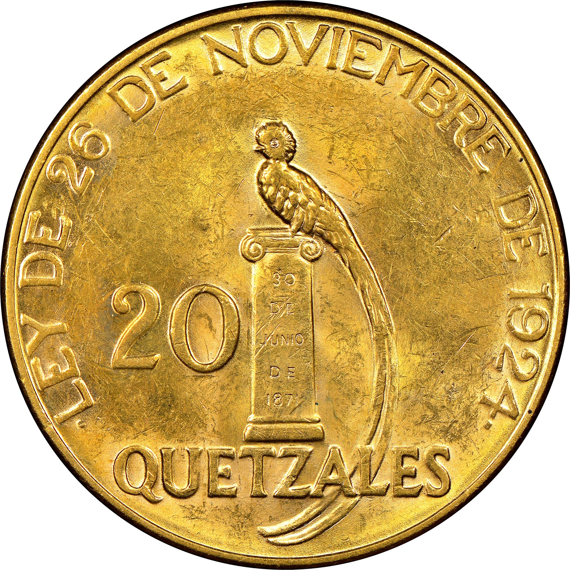 Guatemala 20 Quetzales KM 246 Prices & Values | NGC
