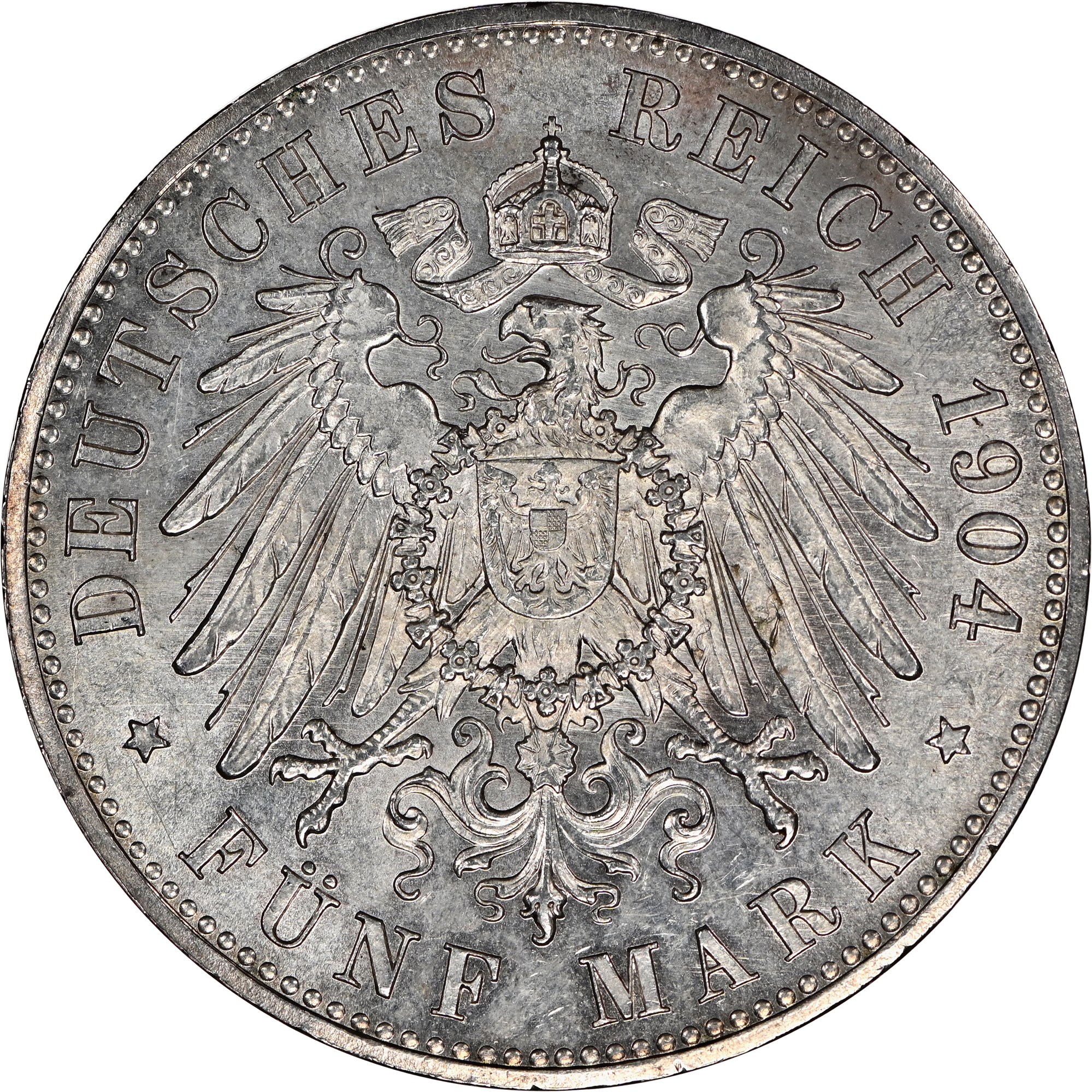 German States HESSE-DARMSTADT 5 Mark KM 373 Prices & Values | NGC