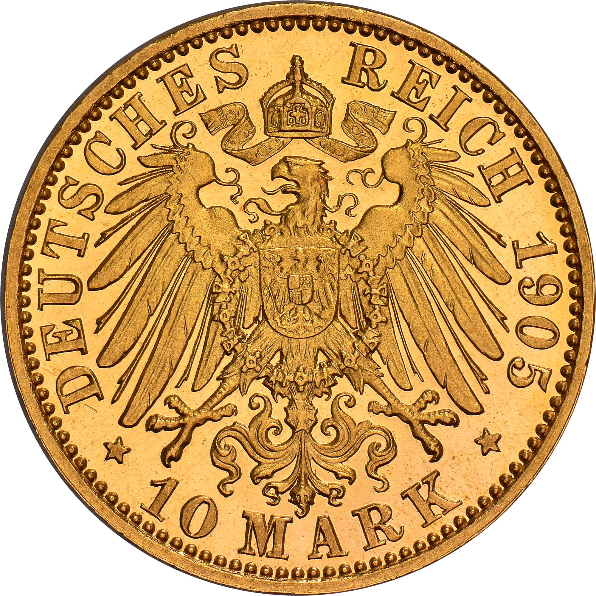 German States LÜBECK 10 Mark KM 214 Prices & Values | NGC