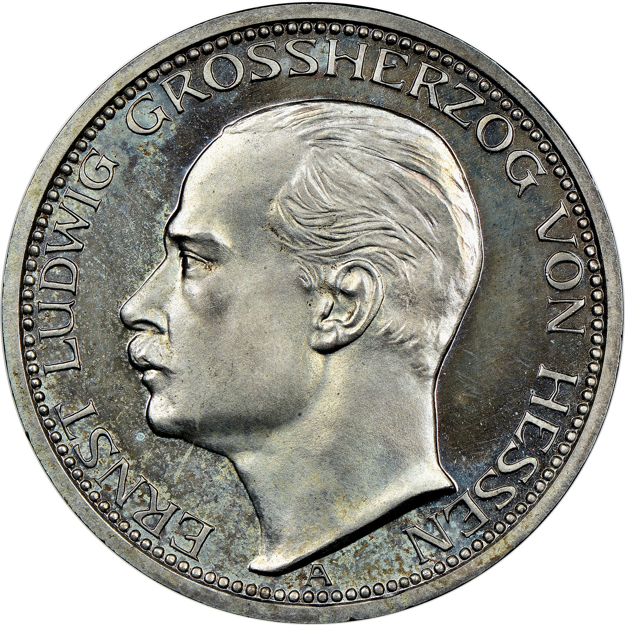 German States HESSE-DARMSTADT 3 Mark KM 375 Prices & Values | NGC