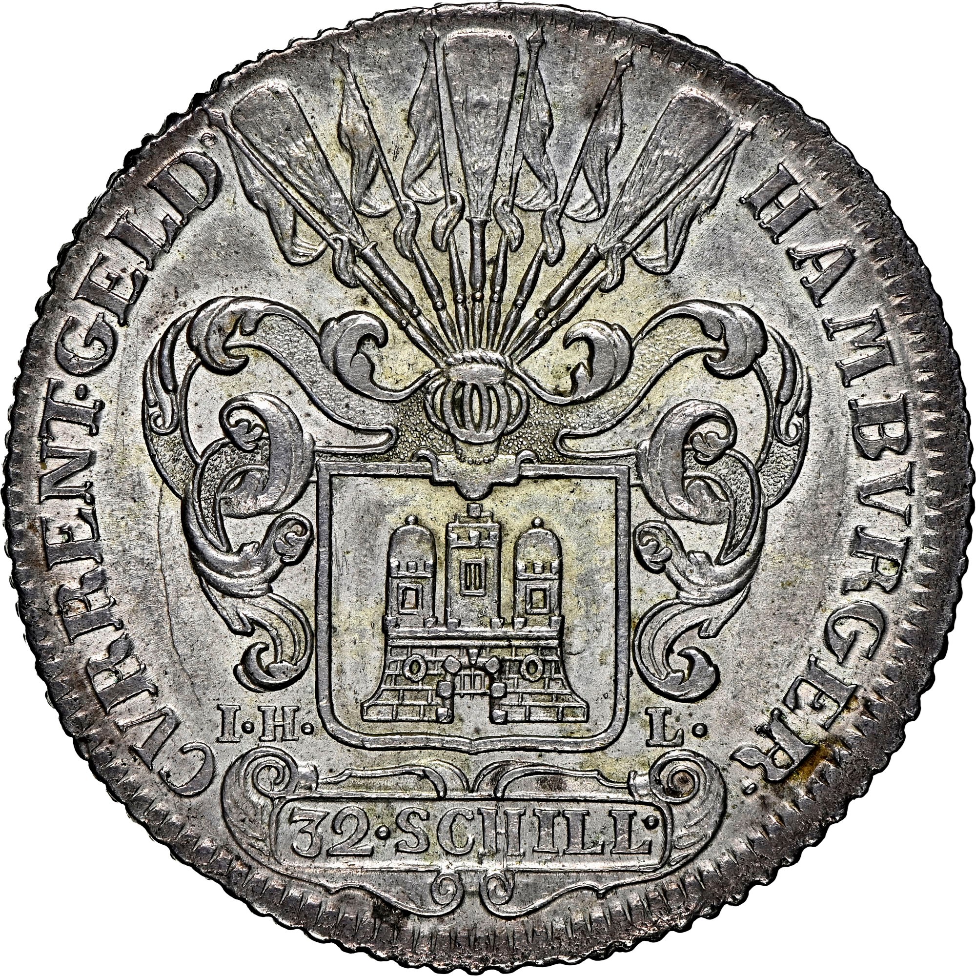German States HAMBURG 32 Schilling KM 402 Prices & Values | NGC