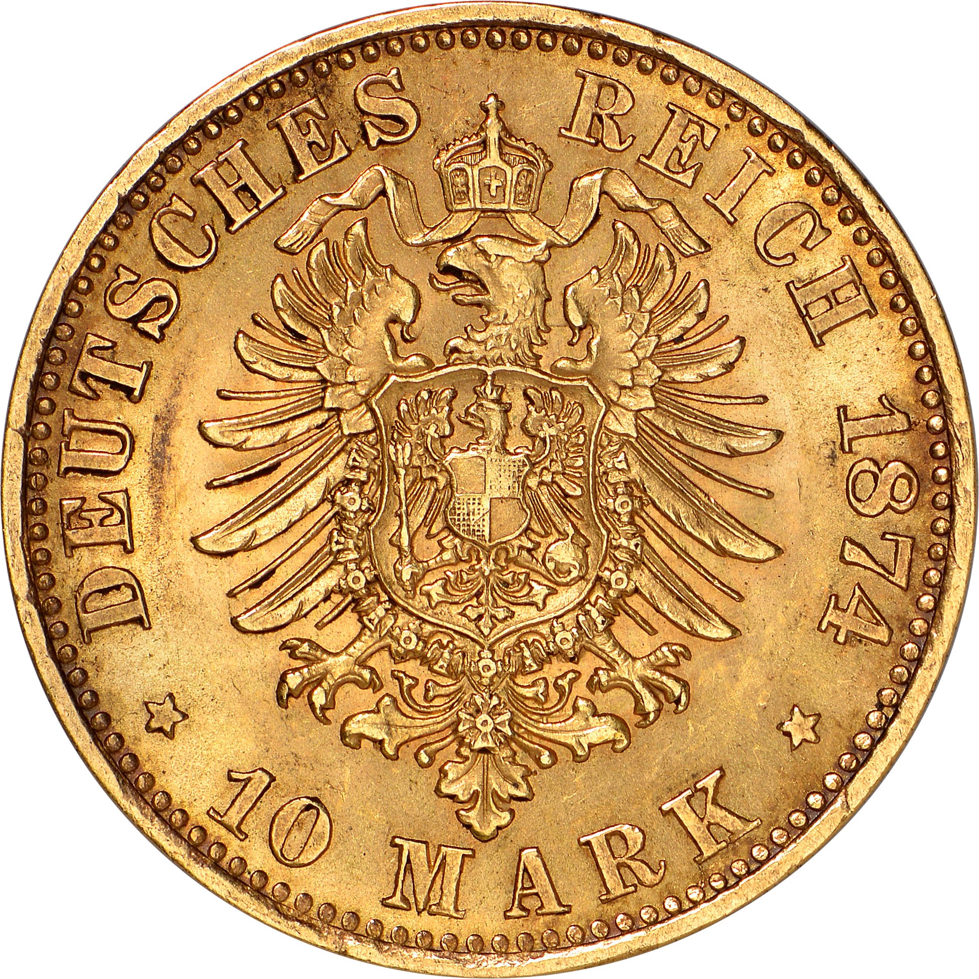 German States HAMBURG 10 Mark KM 596 Prices & Values | NGC