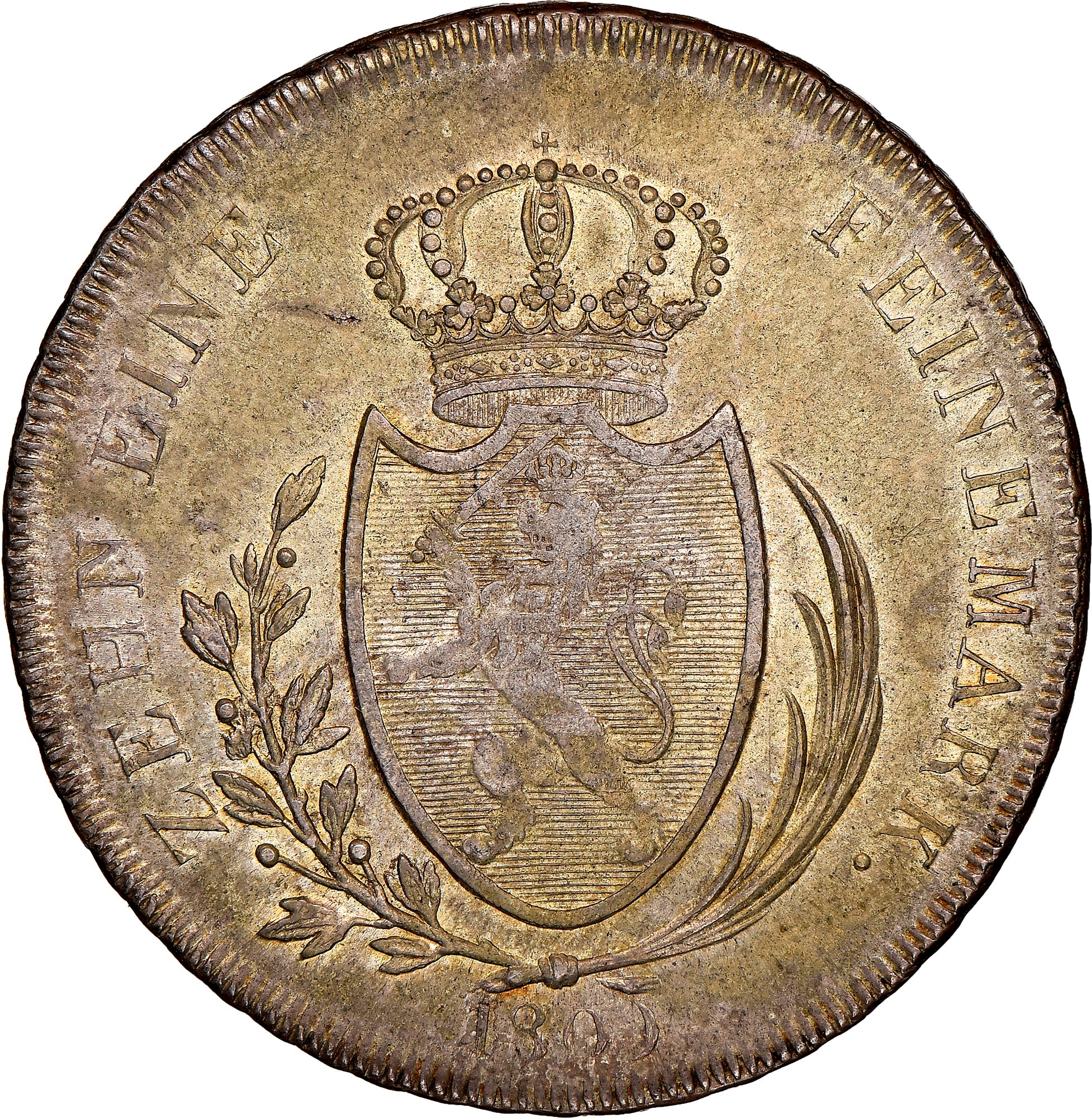 German States HESSE-DARMSTADT Thaler KM 277 Prices & Values | NGC