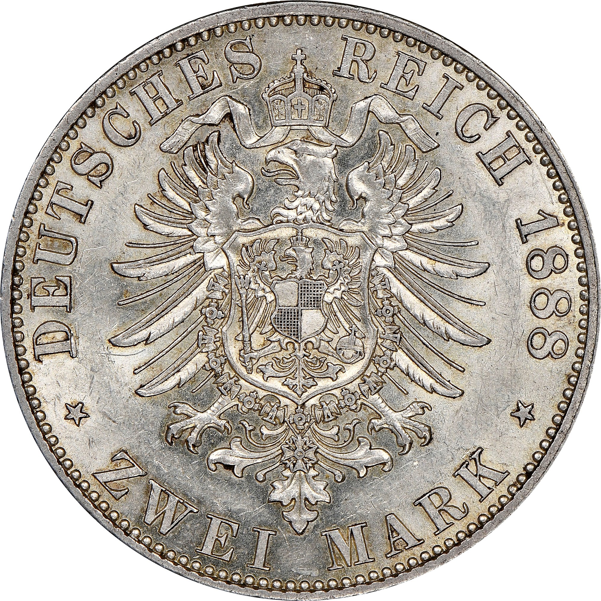 German States HESSE-DARMSTADT 2 Mark KM 359 Prices & Values | NGC