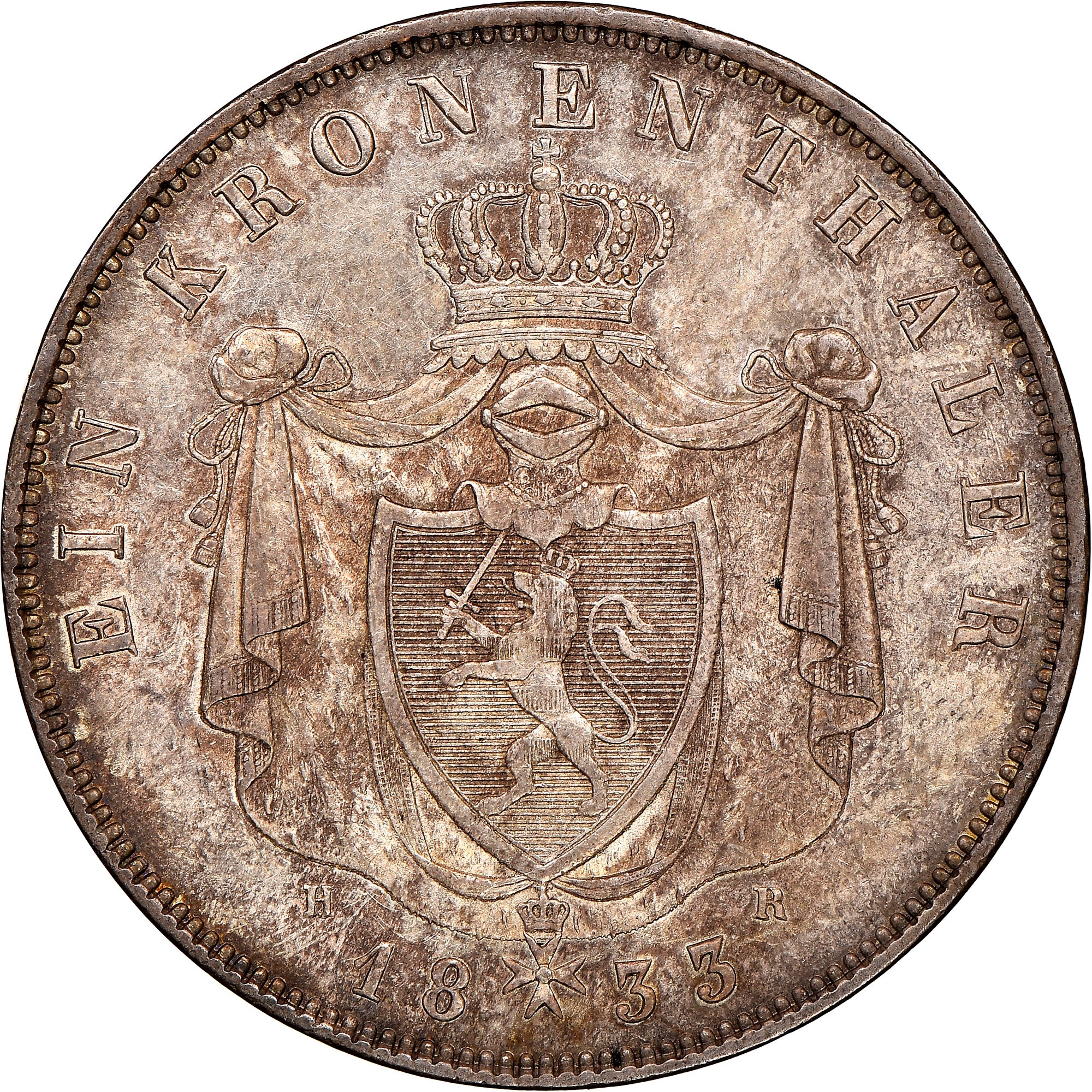 German States HESSE-DARMSTADT Thaler KM 298 Prices & Values | NGC