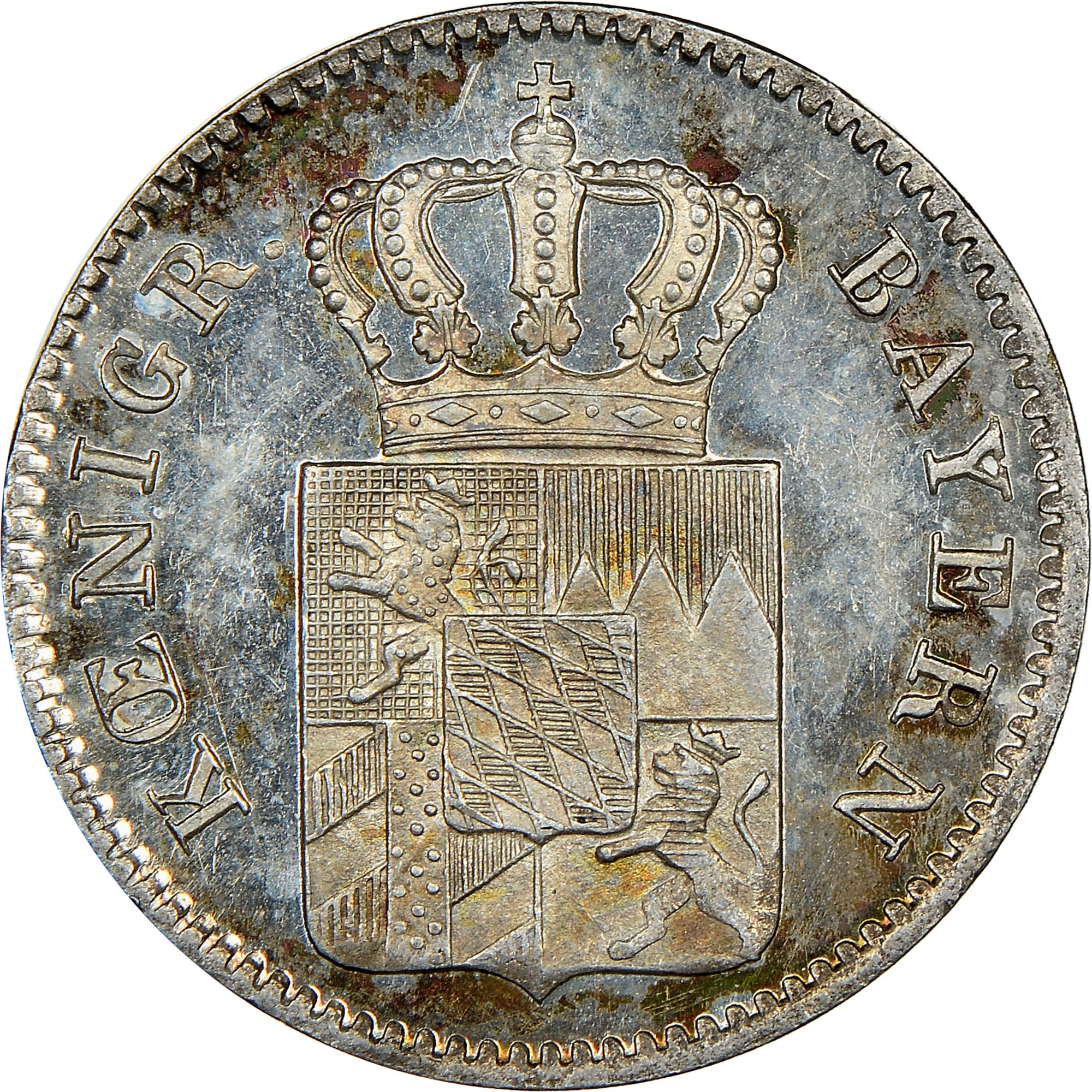 German States BAVARIA 3 Kreuzer KM 800 Prices & Values | NGC