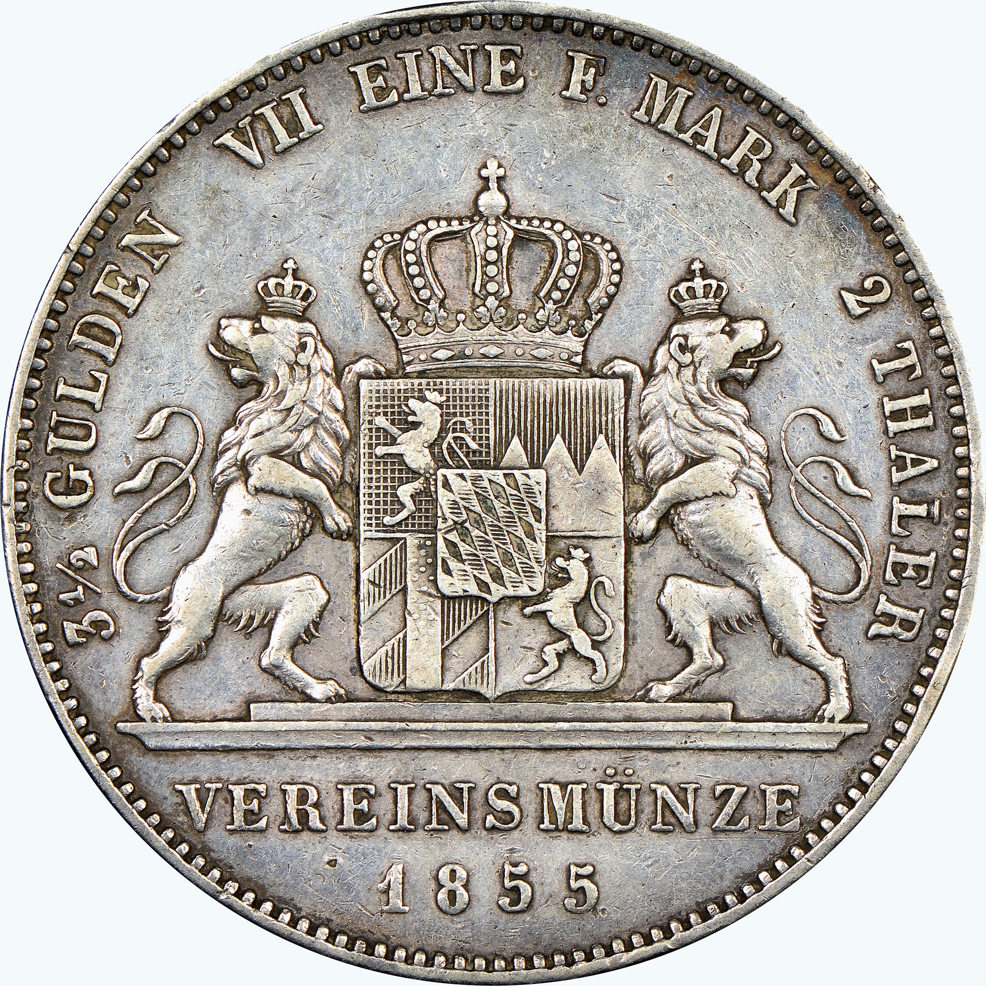 German States BAVARIA 2 Thaler KM 837 Prices & Values | NGC