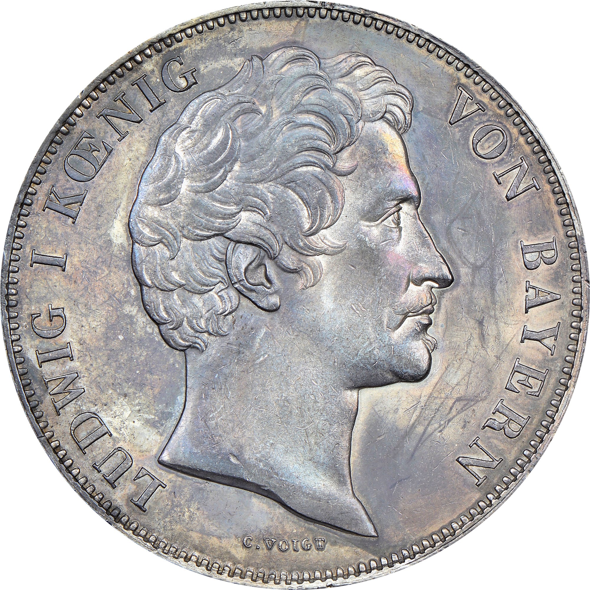 German States BAVARIA 2 Thaler KM 812.1 Prices & Values | NGC