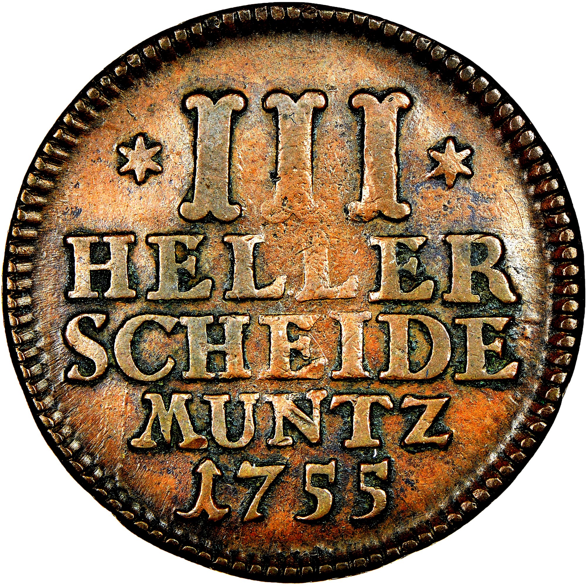 German States HESSE-CASSEL 3 Heller KM 456 Prices & Values | NGC