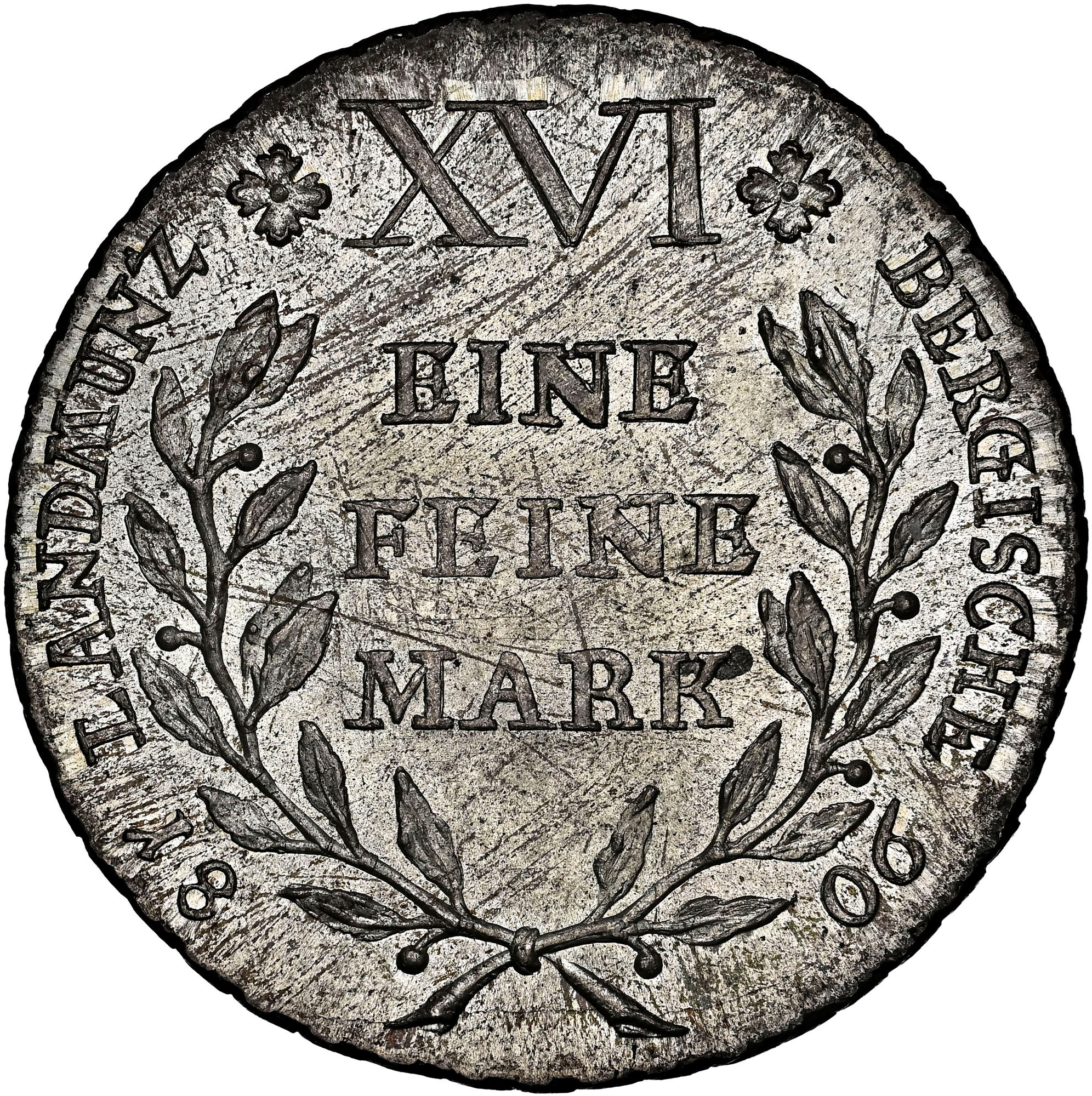 German States BERG Thaler KM 8 Prices & Values | NGC