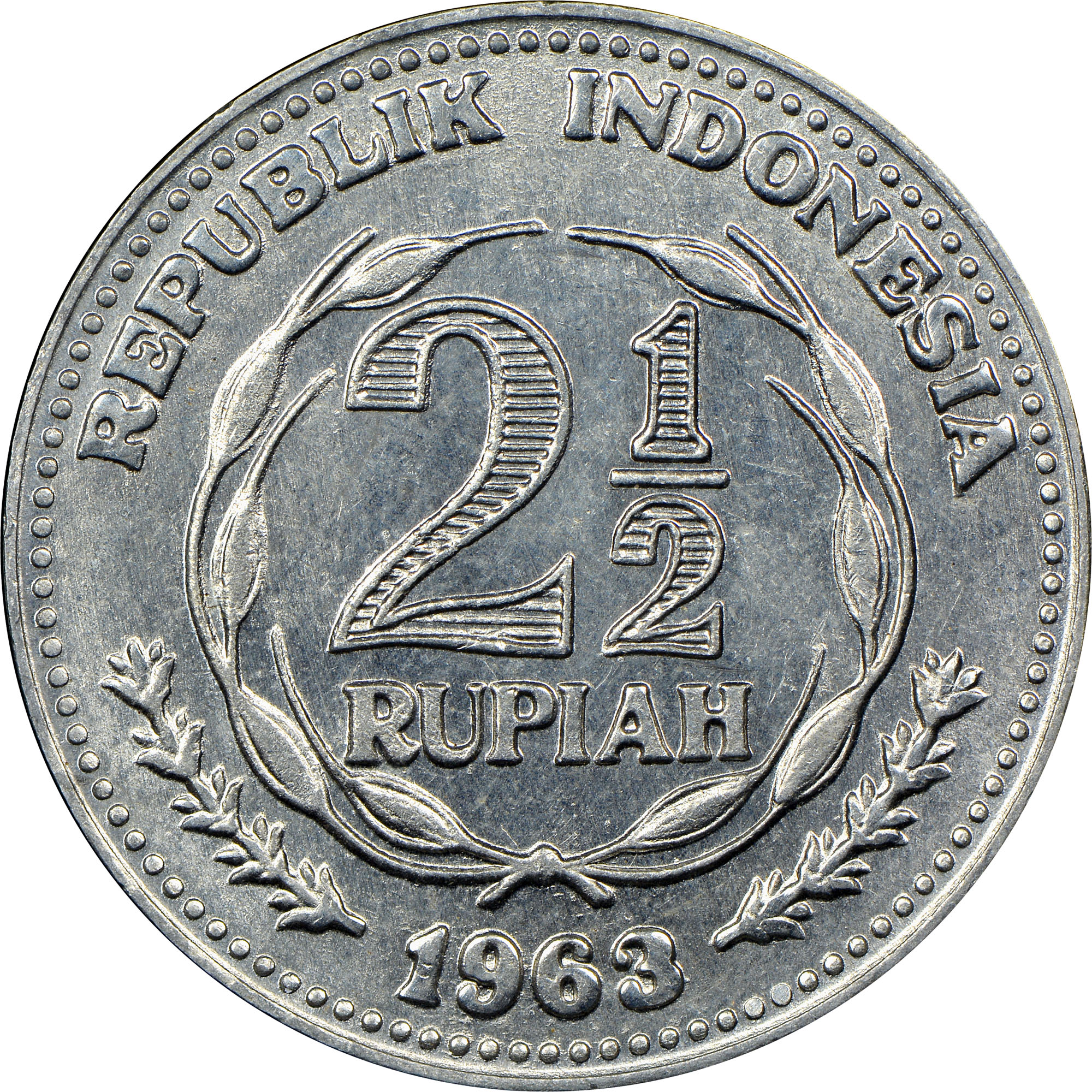 Indonesia 2-1/2 Rupiah KM Pn3 Prices & Values | NGC