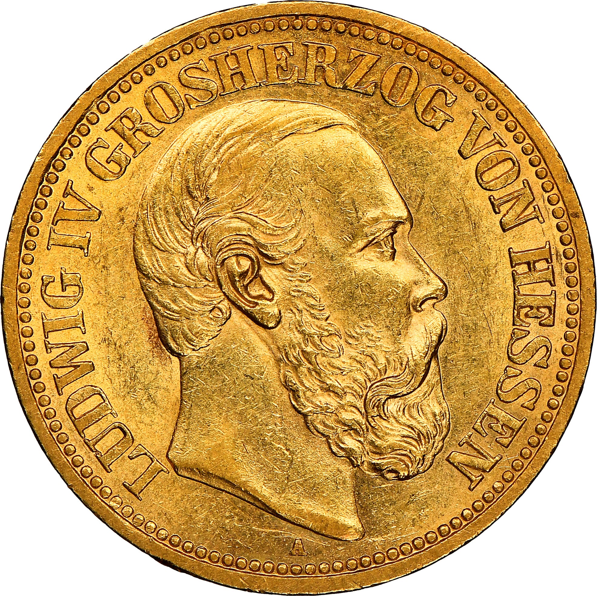 German States HESSE-DARMSTADT 20 Mark KM 365 Prices & Values | NGC