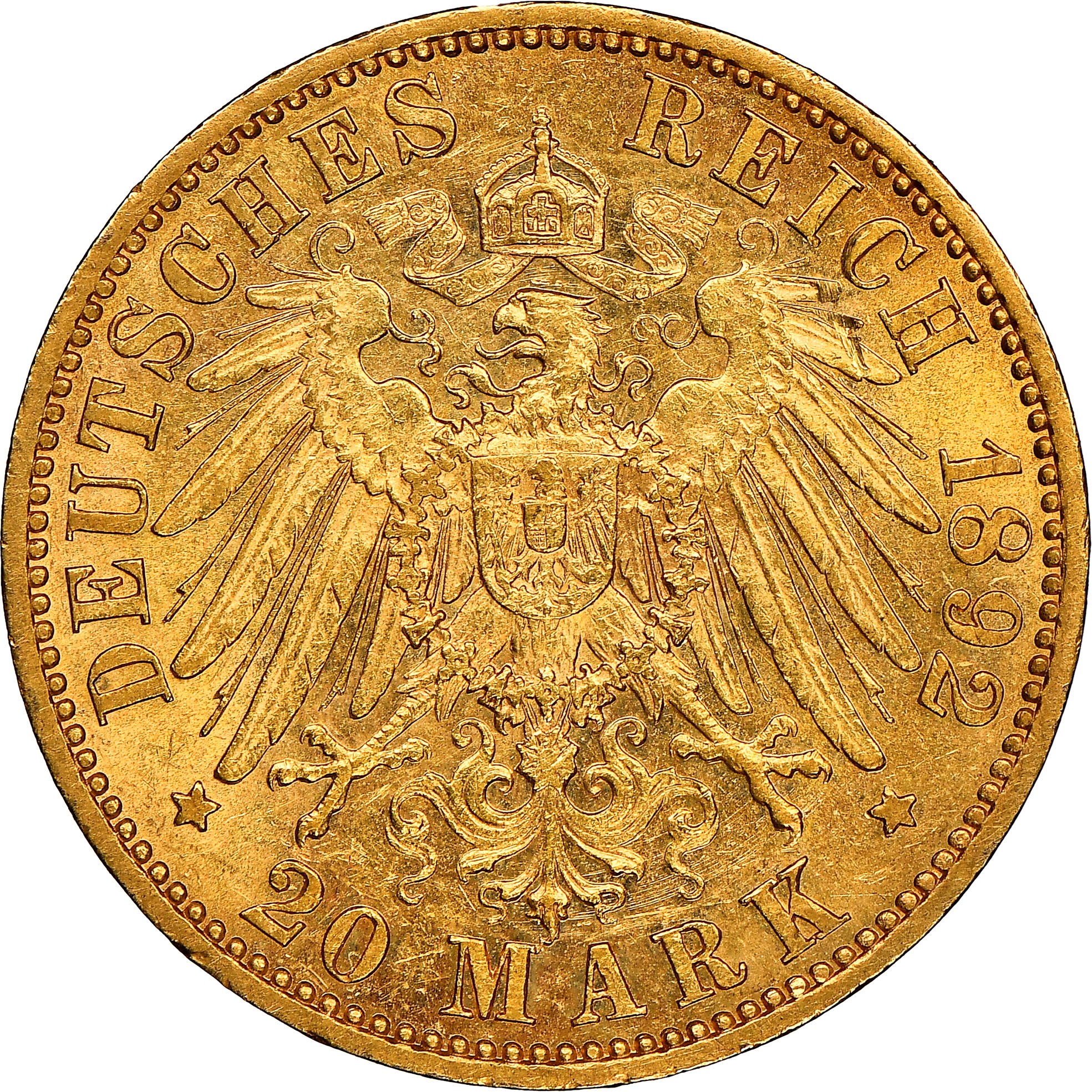 German States HESSE-DARMSTADT 20 Mark KM 365 Prices & Values | NGC