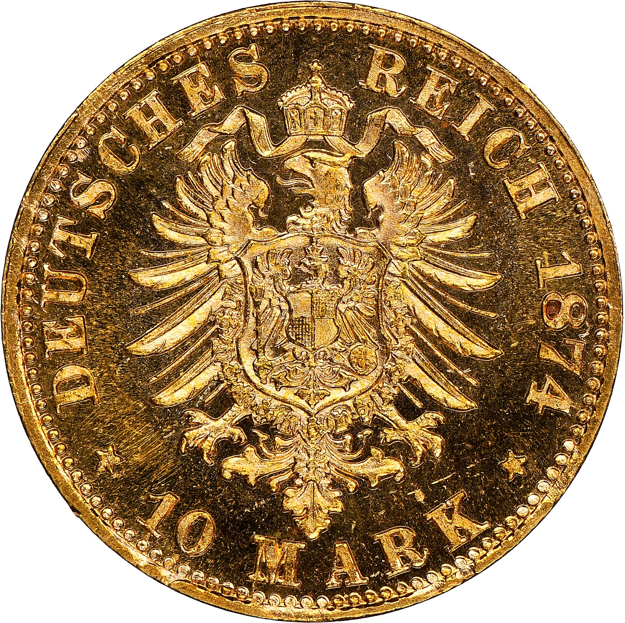 German States BAVARIA 10 Mark KM 898 Prices & Values | NGC