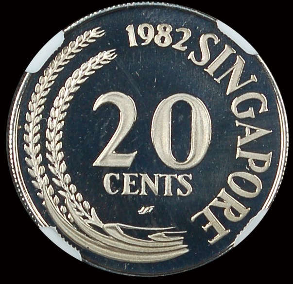 Singapore 20 Cents KM 4 Prices & Values | NGC