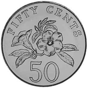 Singapore 50 Cents KM 53.1 Prices & Values | NGC