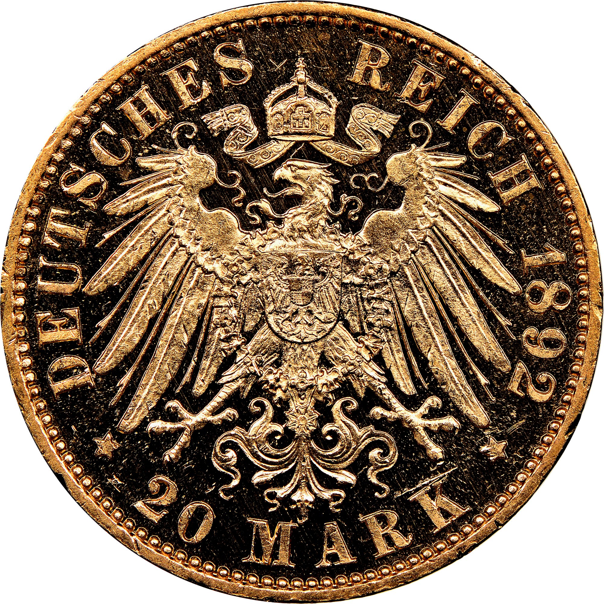 German States PRUSSIA 20 Mark KM 521 Prices & Values | NGC