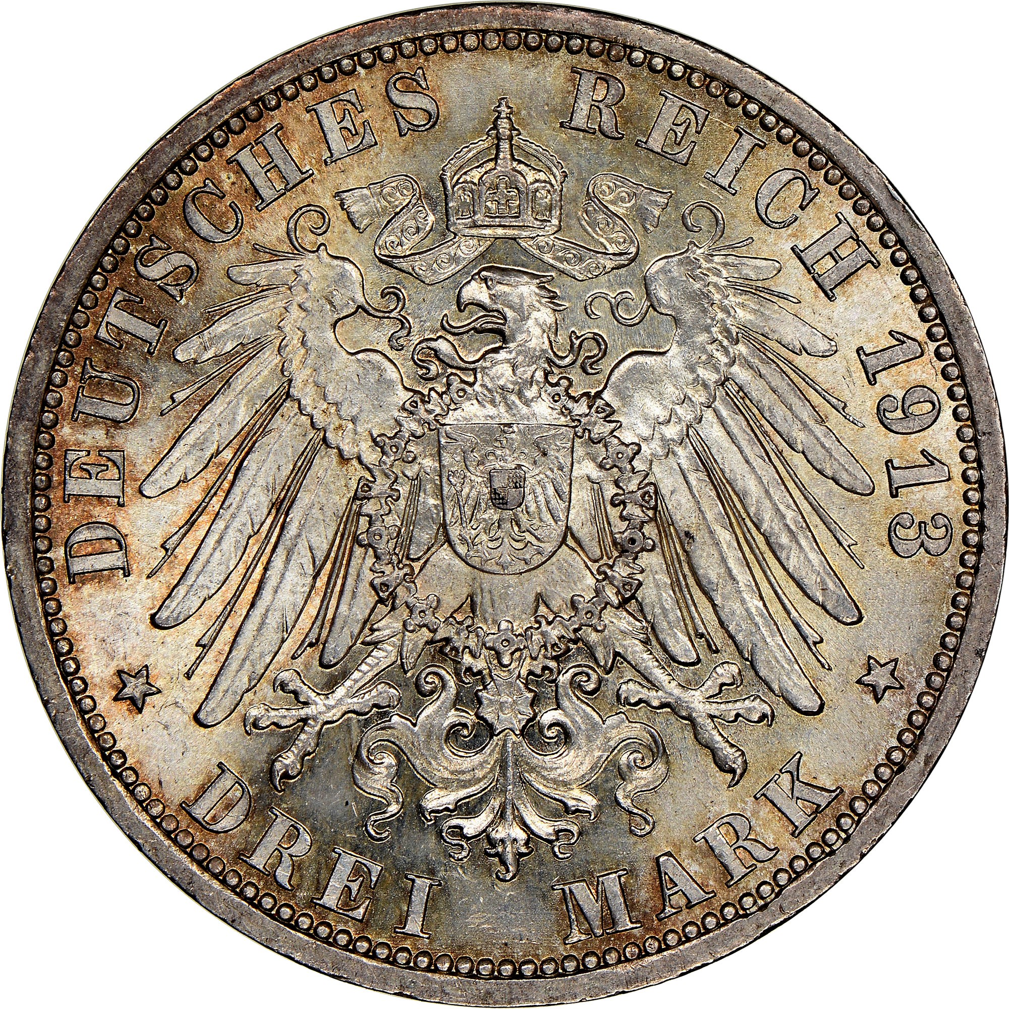 German States PRUSSIA 3 Mark KM 535 Prices & Values | NGC