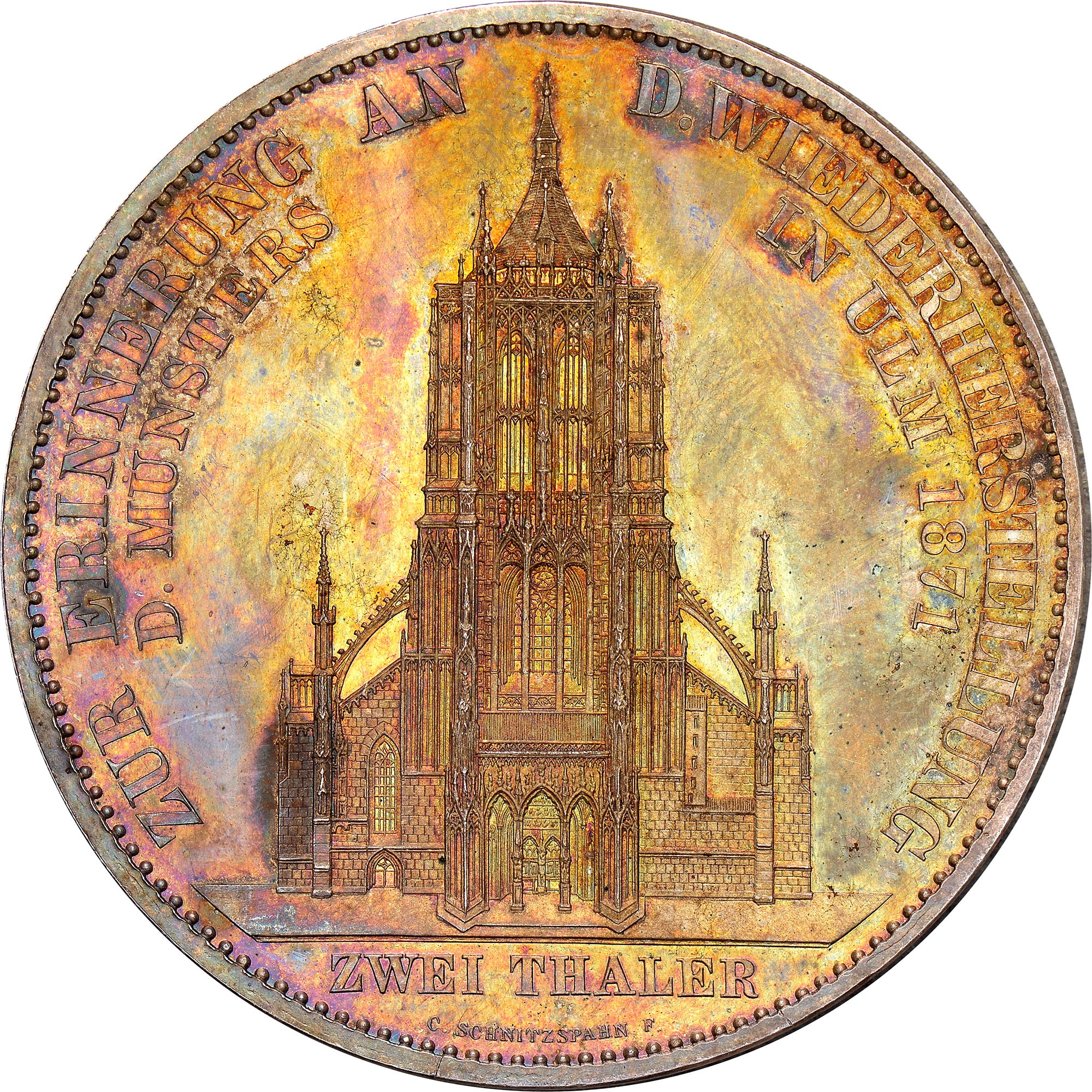 German States WÜRTTEMBERG 2 Thaler KM 618 Prices & Values | NGC