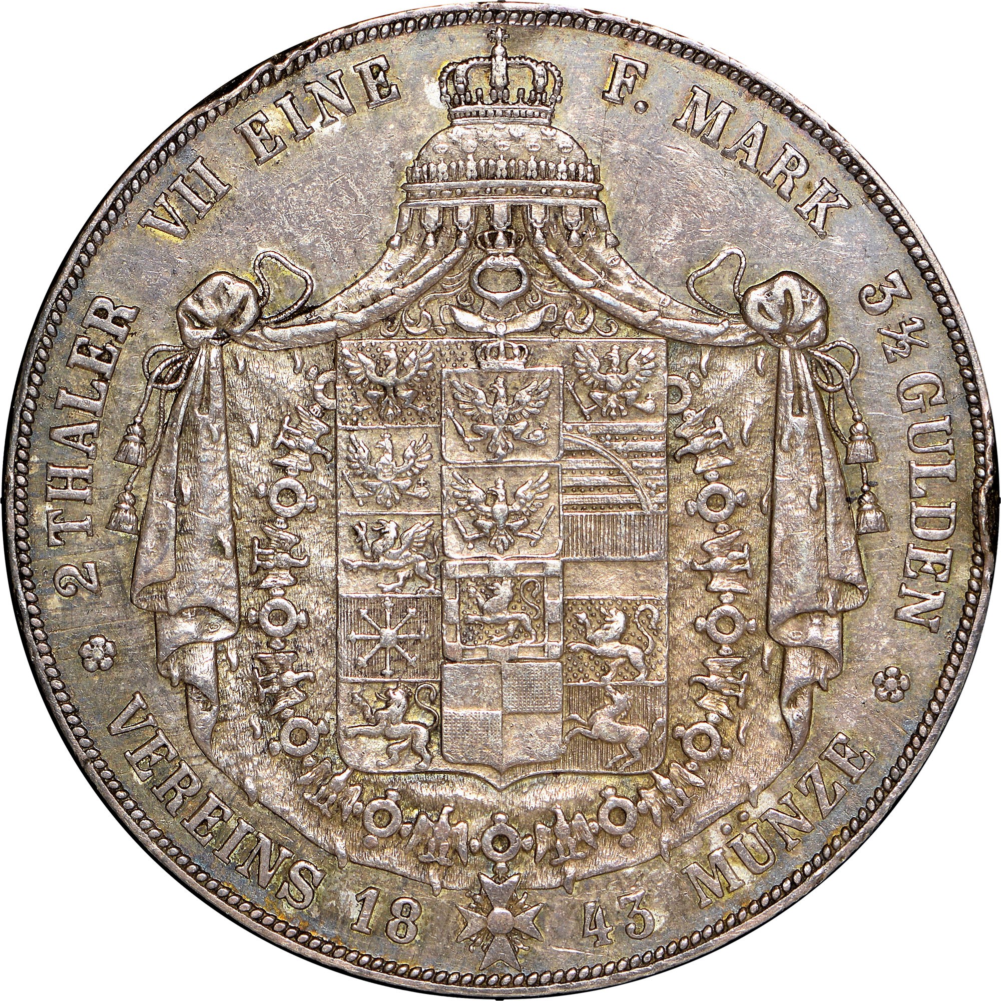 German States PRUSSIA 2 Thaler KM 440.2 Prices & Values | NGC