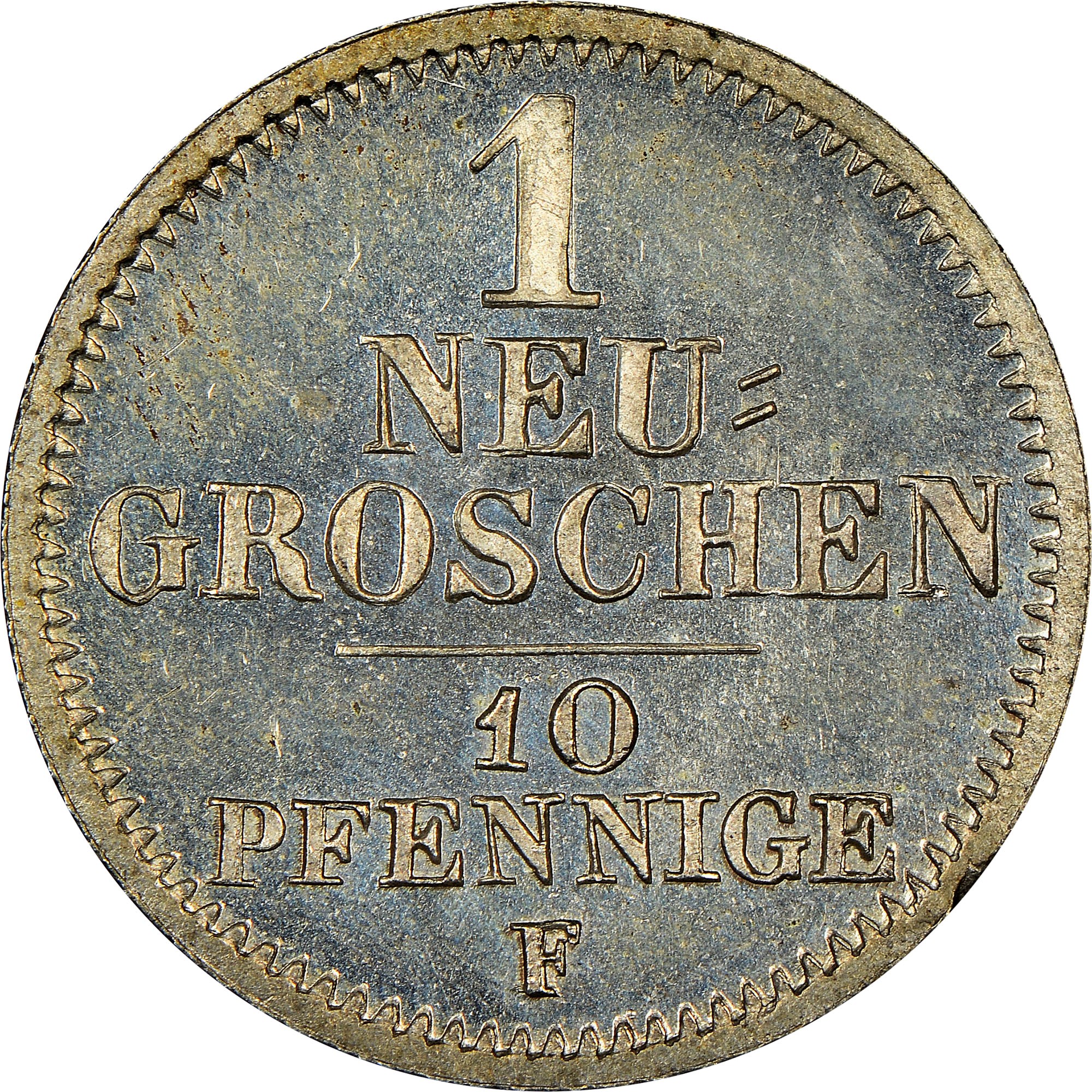 German States SAXONY-ALBERTINE Neu-Groschen KM 1159 Prices & Values
