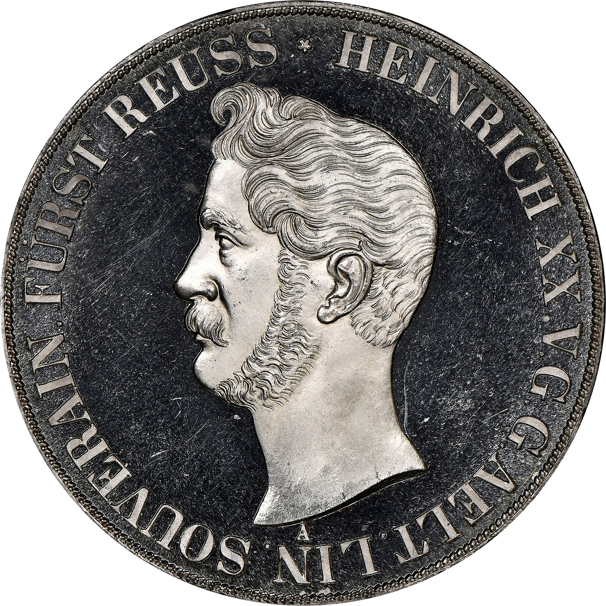 German States REUSS-OBERGREIZ 2 Thaler KM 105 Prices & Values | NGC