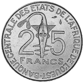 West African States 25 Francs KM 9 Prices & Values | NGC