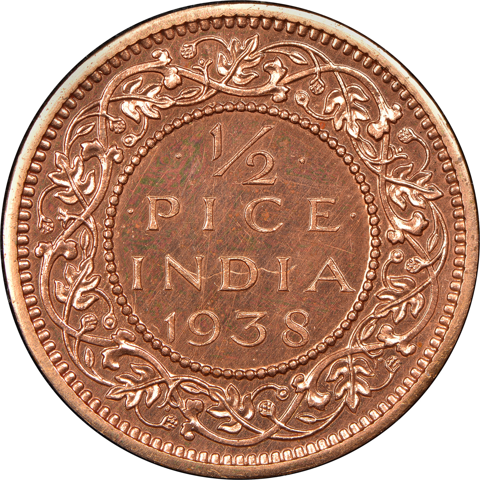 India-British 1/2 Pice KM 528 Prices & Values | NGC