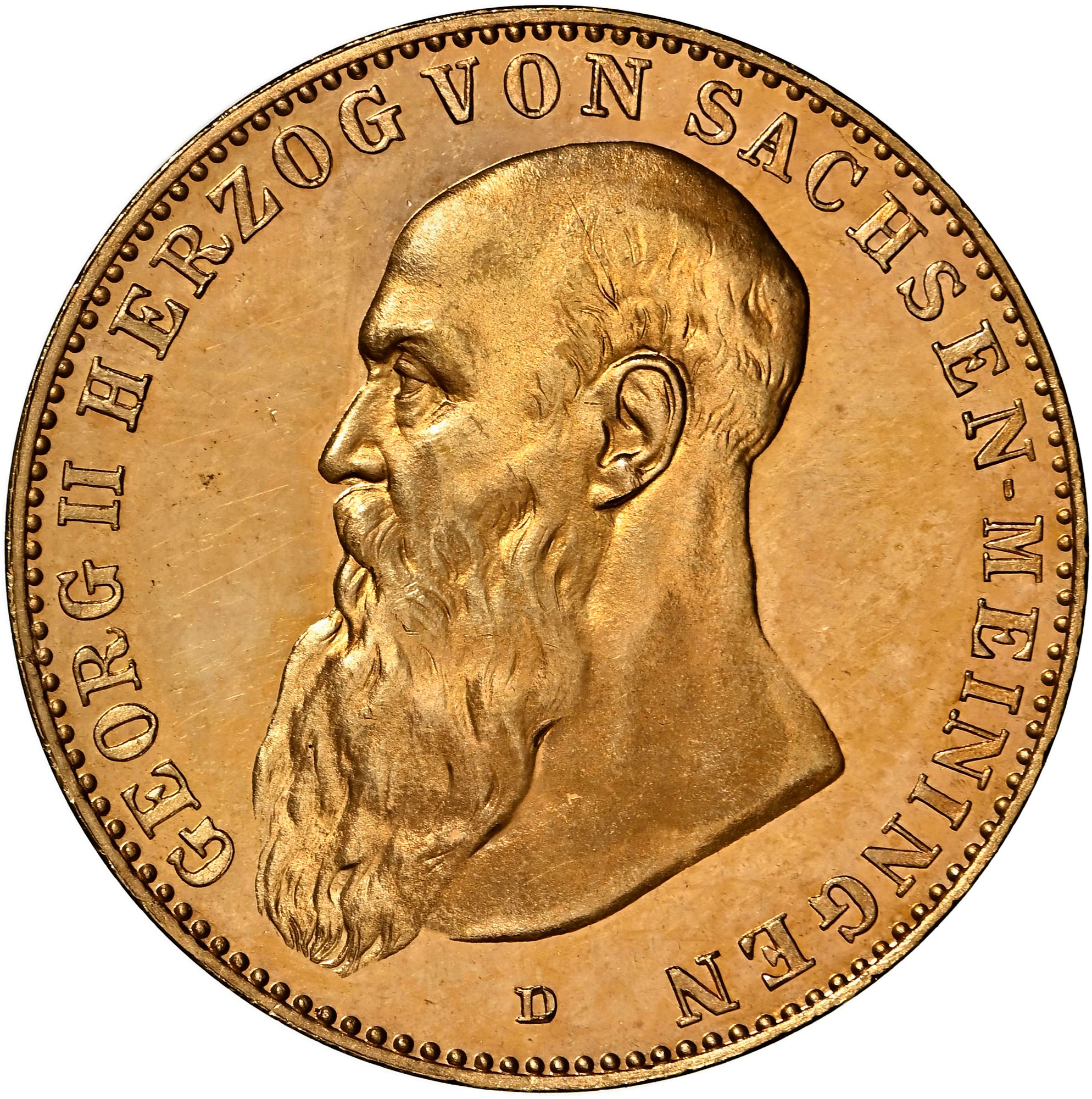 German States SAXE-MEININGEN 20 Mark KM 195 Prices & Values | NGC