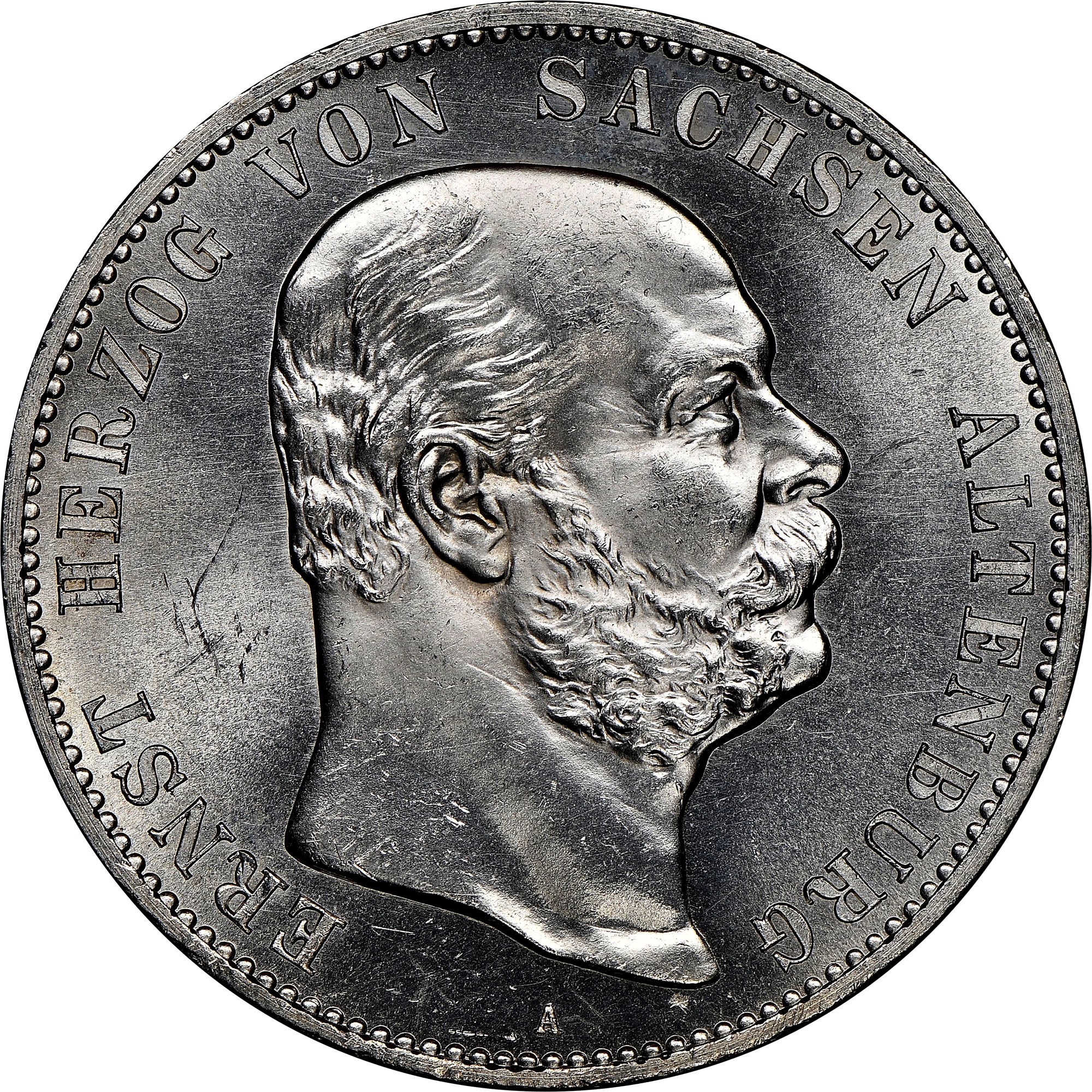 German States SAXE-ALTENBURG 5 Mark KM 38 Prices & Values | NGC