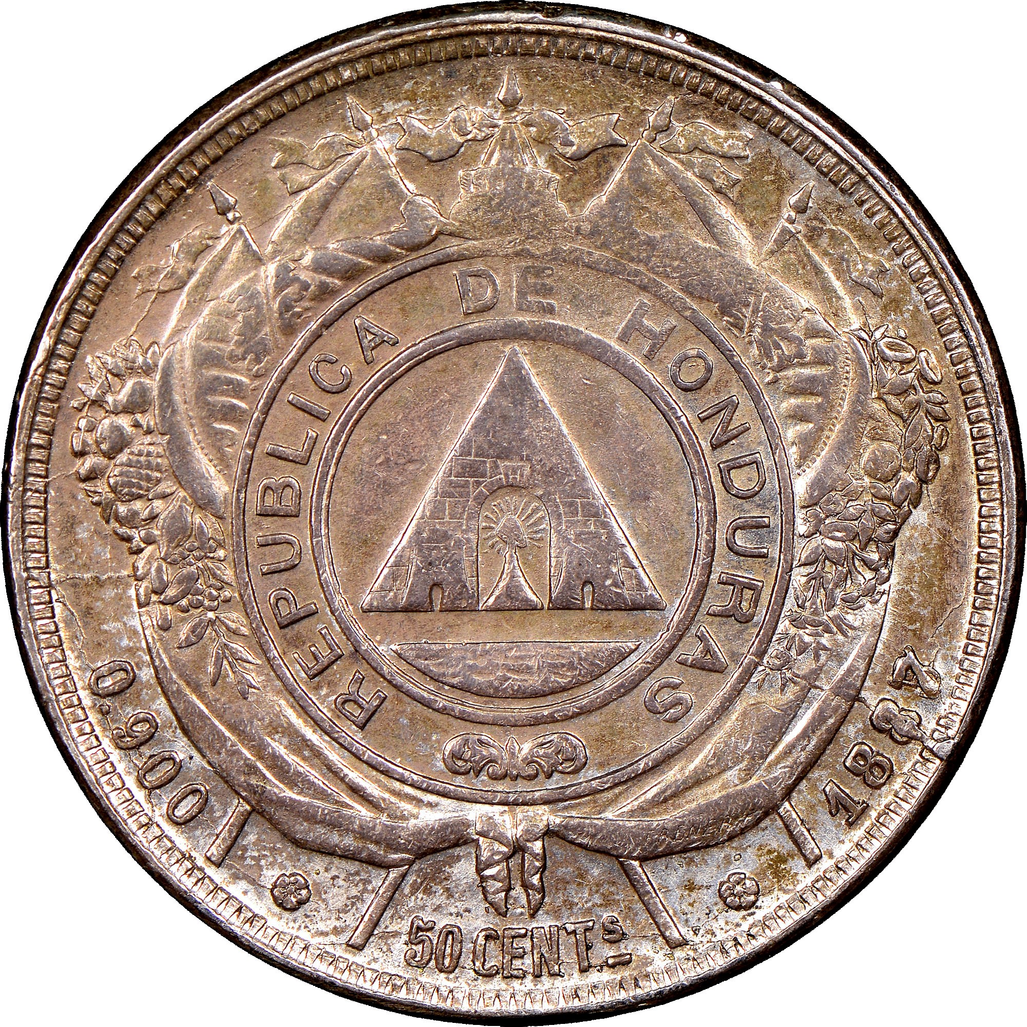 Honduras 50 Centavos KM 51 Prices & Values | NGC