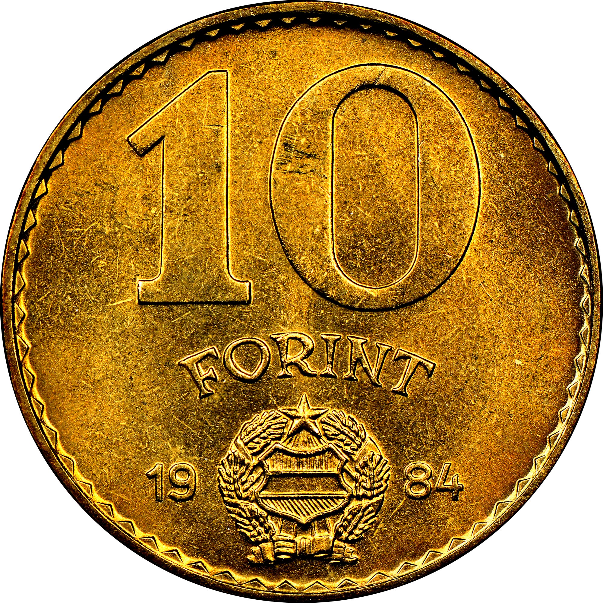 Hungary 10 Forint KM 636 Prices & Values | NGC