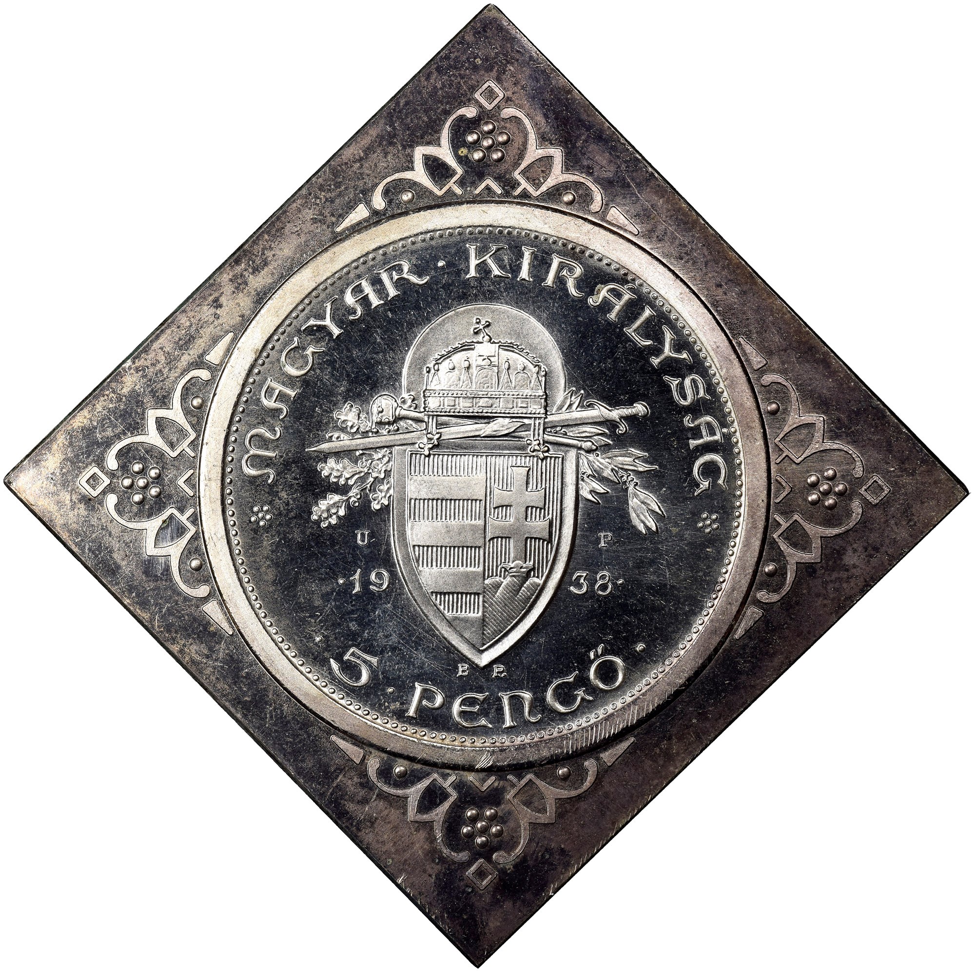 Hungary 5 Pengö X Pn13.2 Prices & Values | NGC