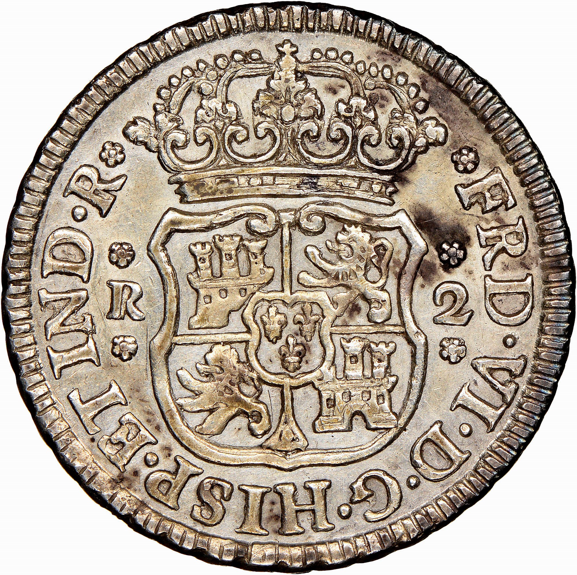 Mexico SPANISH COLONY 2 Reales KM 86.1 Prices & Values | NGC