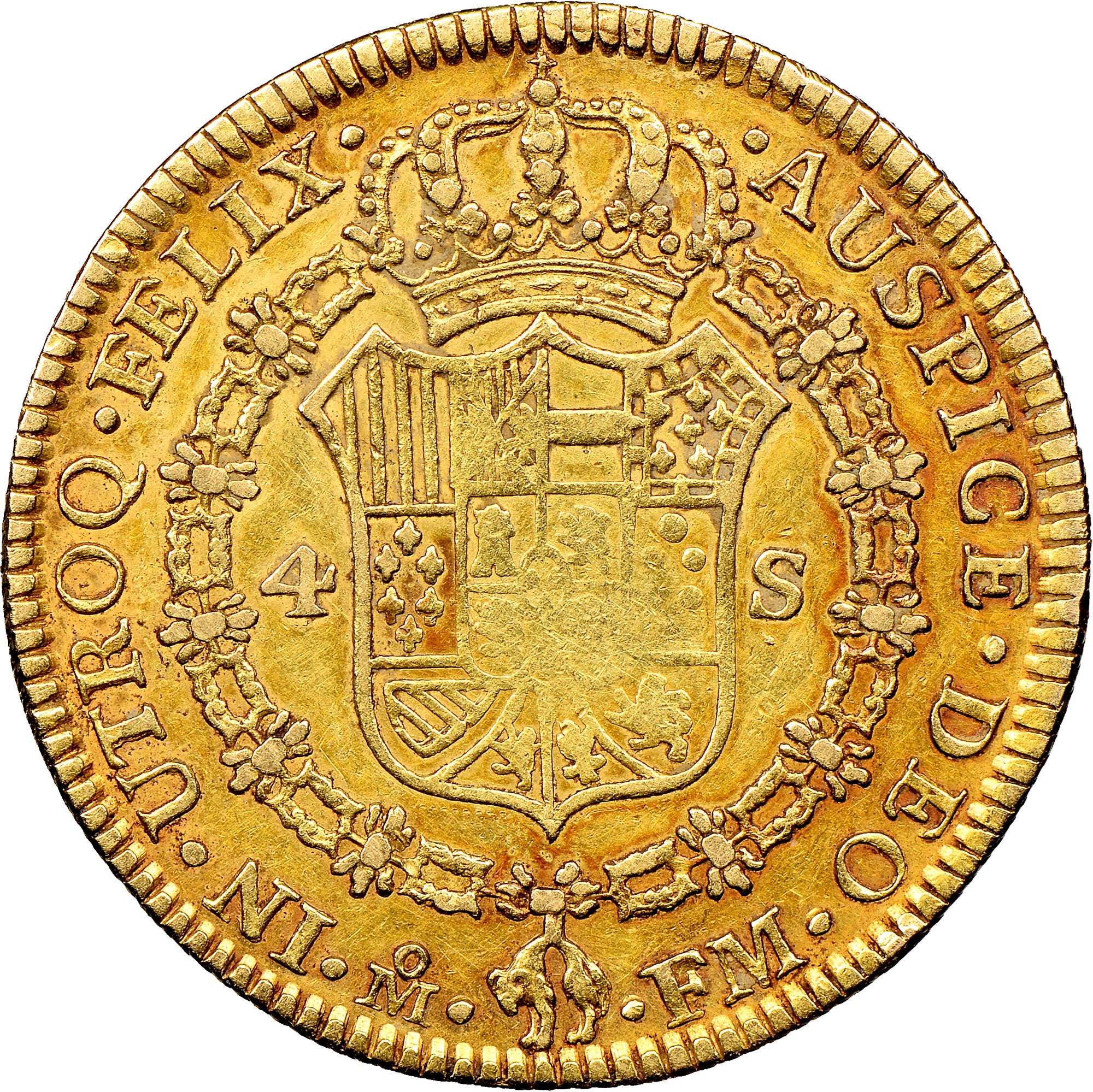 Mexico SPANISH COLONY 4 Escudos KM 144 Prices & Values | NGC